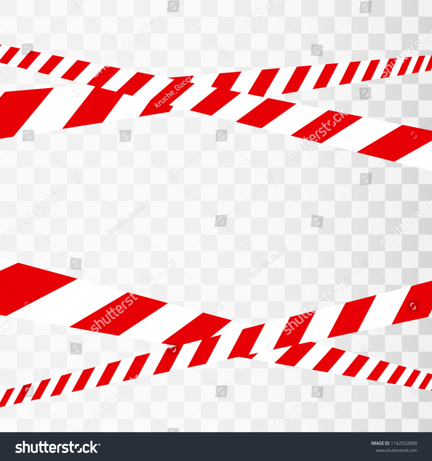 Danger Line Set 3d Vector Illustration Stock Vector (Royalty Free ...