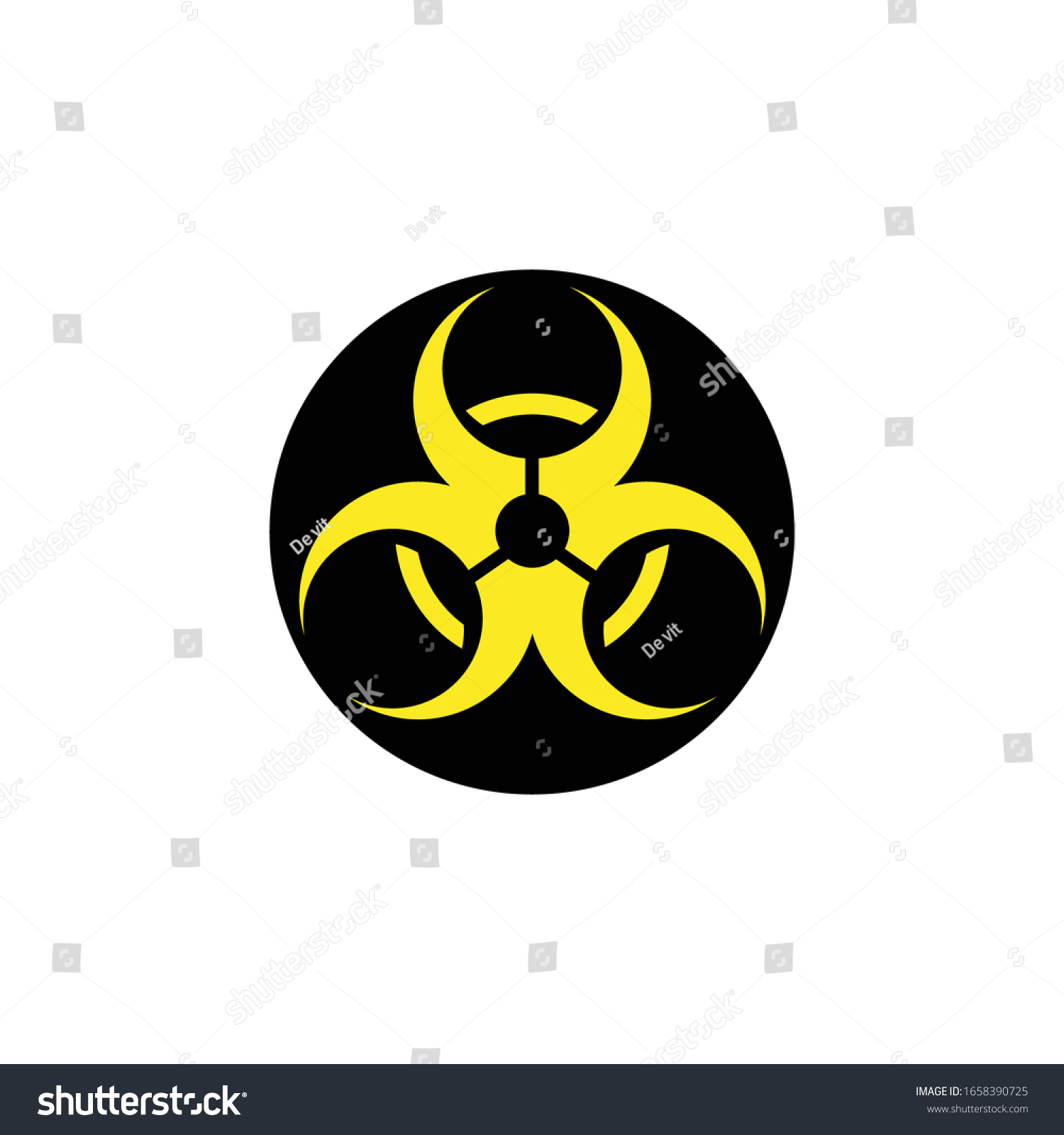 Danger Logo Icon Vector Template Stock Vector (Royalty Free) 1658390725