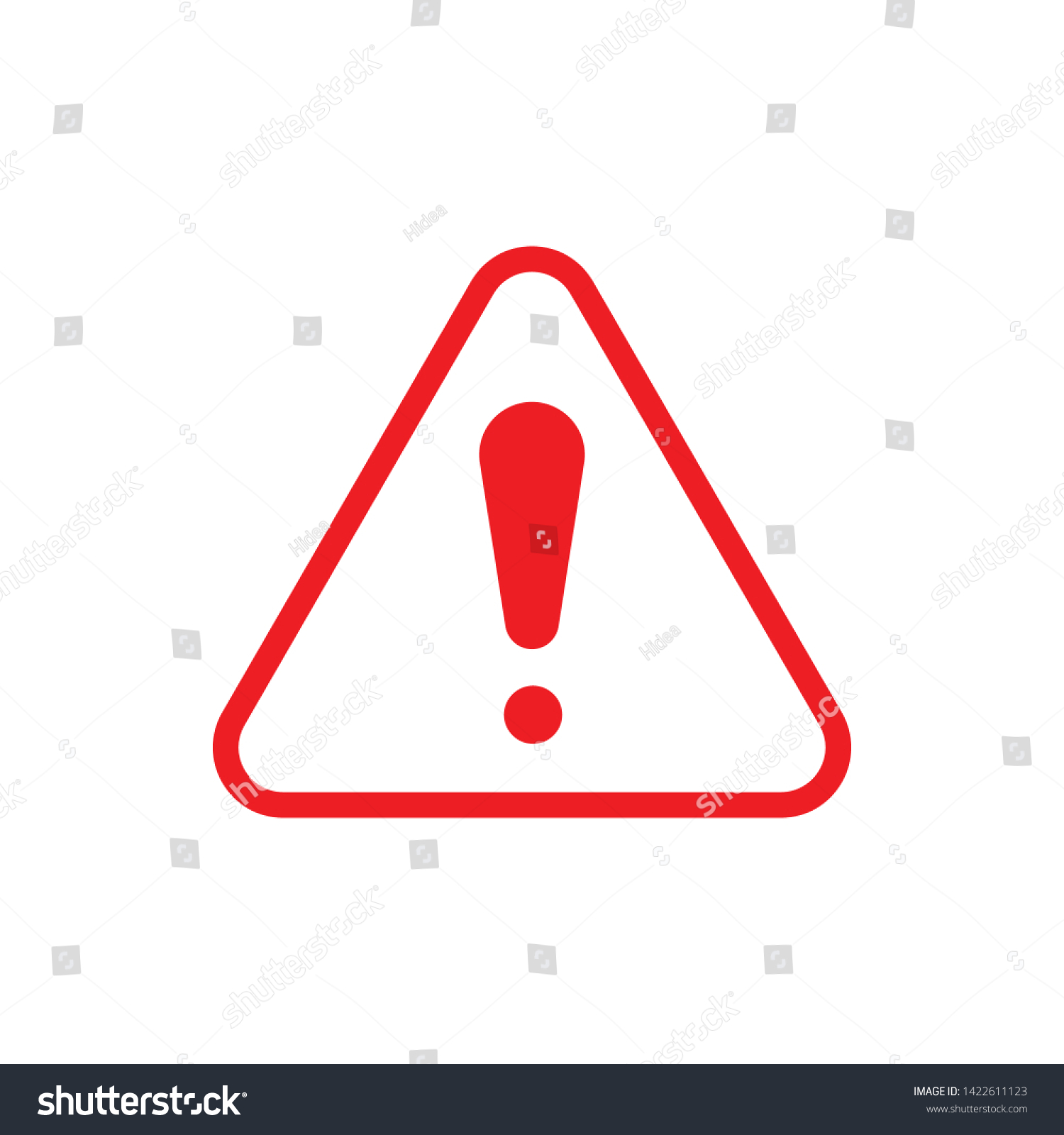 Danger Warning Sign Triangle Vector Icon Stock Vector (Royalty Free ...