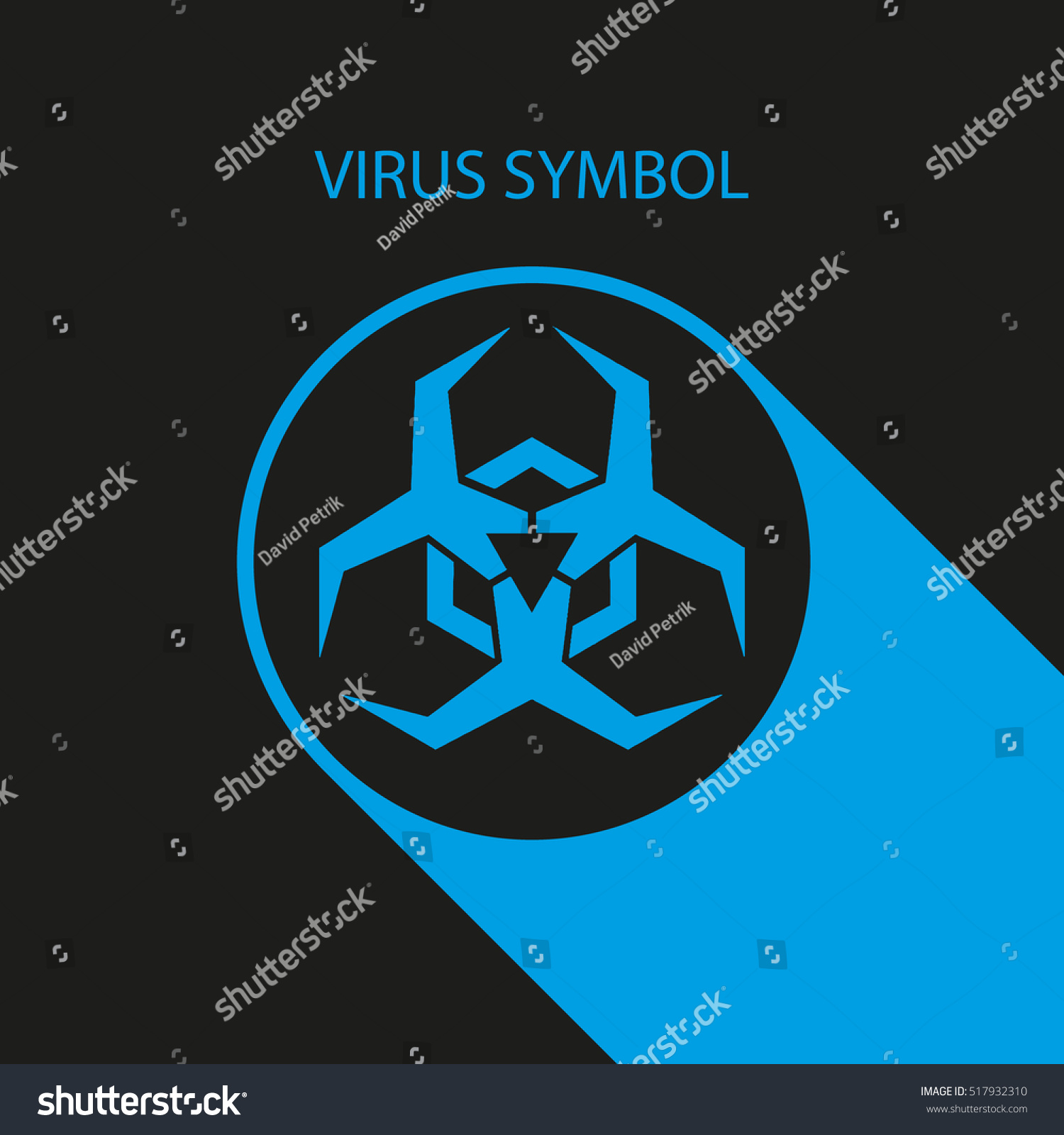 Danger Virus Sign Vector Illustration Stock Vector (Royalty Free) 517932310