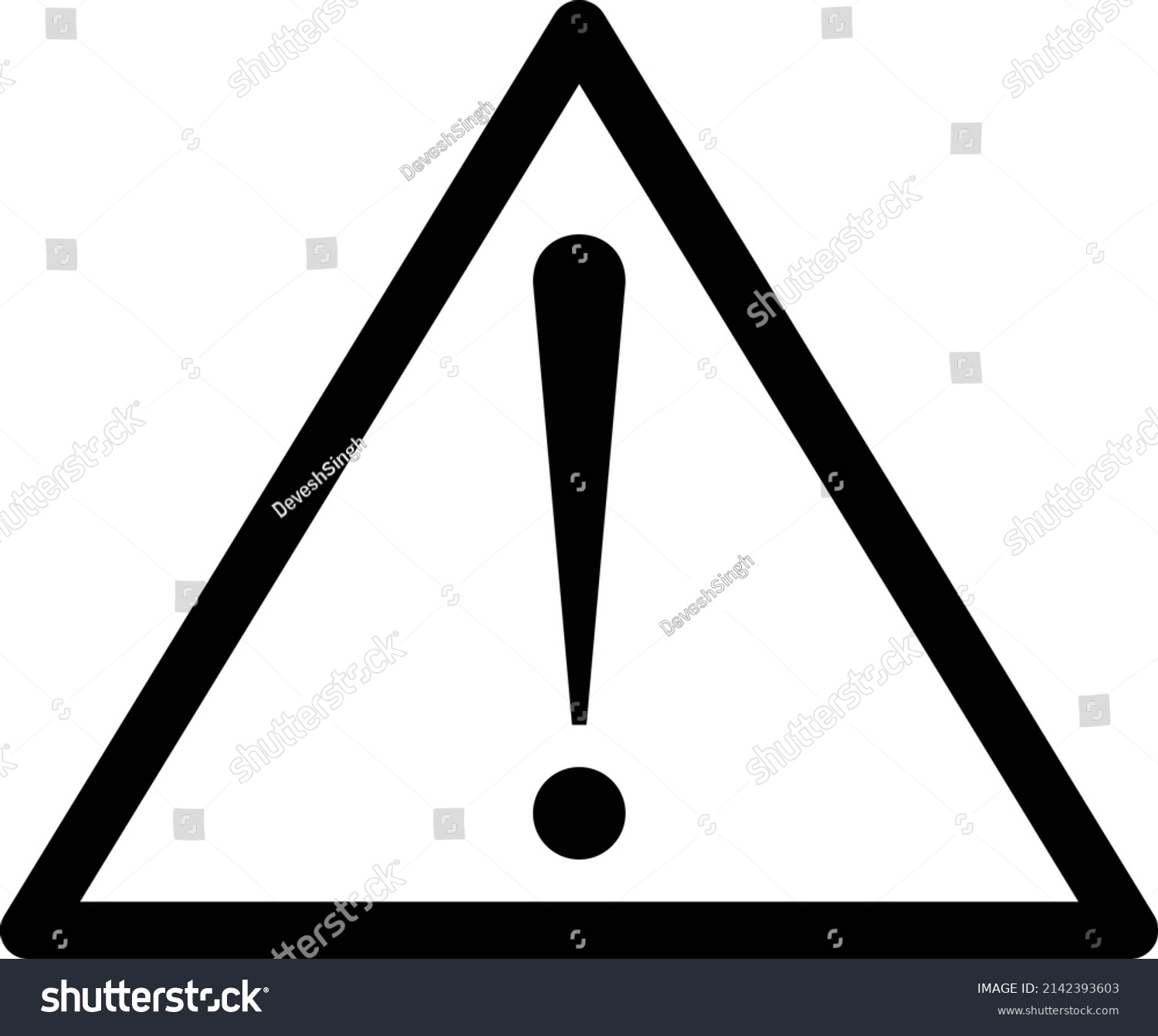 Danger Warning Wrong Icon Symbol Vector Stock Vector (Royalty Free ...