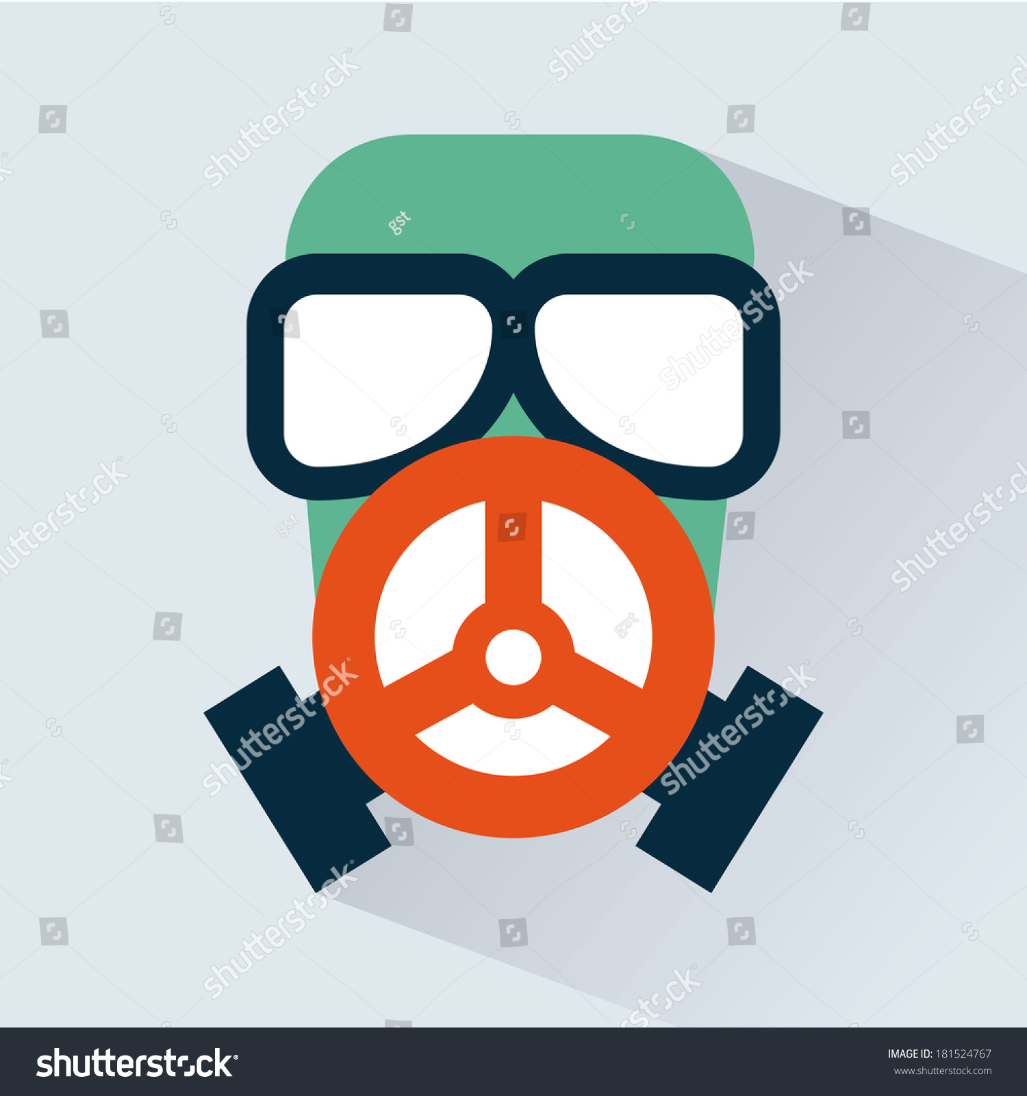 Danger Zone Symbol Over Blue Background Stock Vector (Royalty Free ...