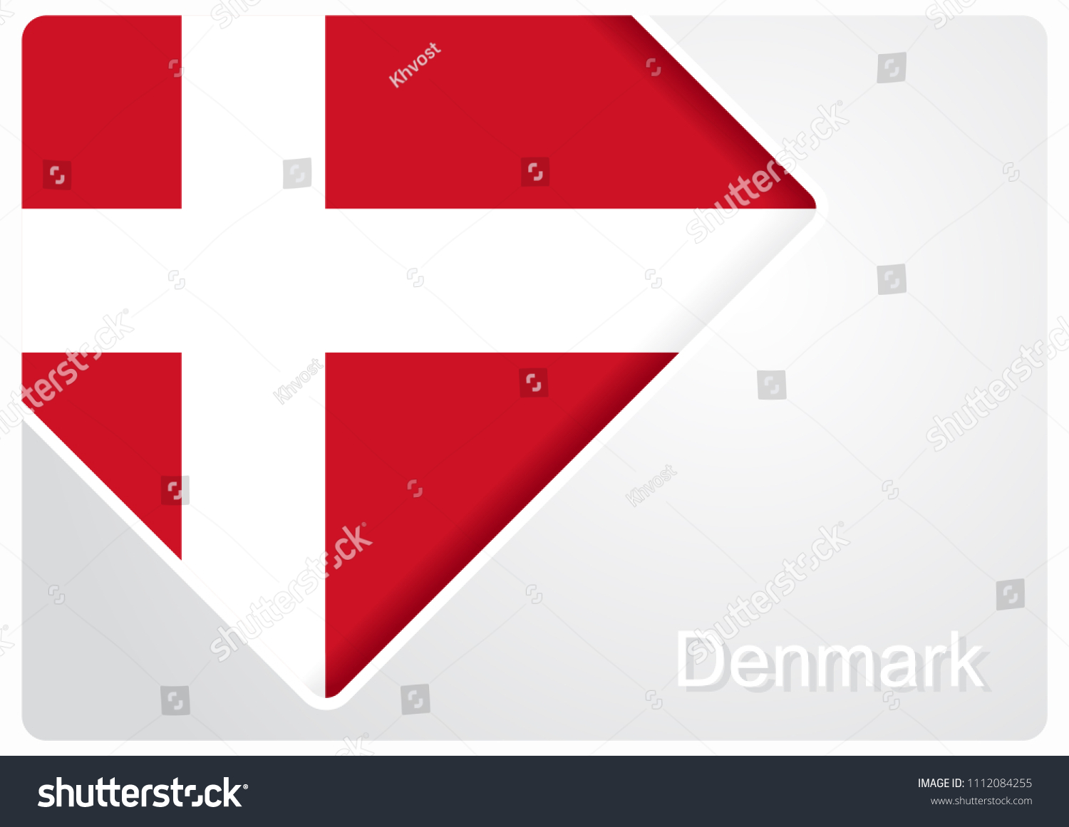 Danish Flag Design Background Layout Vector Stock Vector (Royalty Free ...