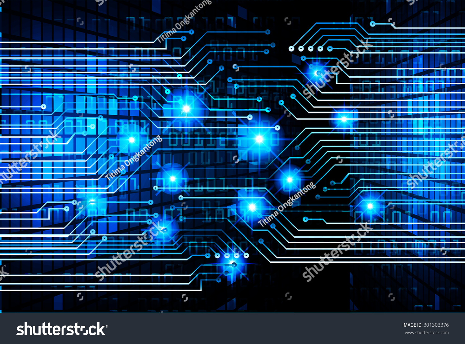 Dark Blue Color Light Abstract Technology Stock Vector (Royalty Free ...