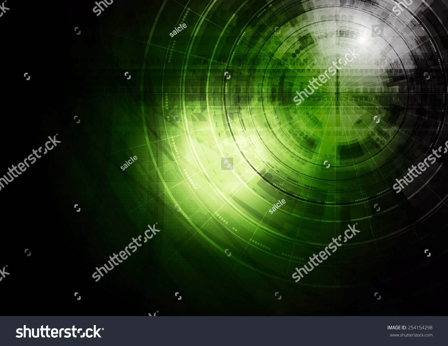 Dark Green Technology Background Vector Design Stock Vector (Royalty ...