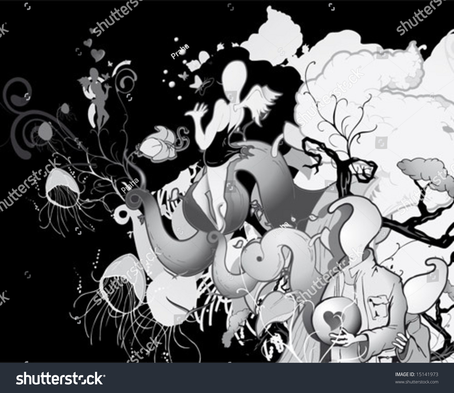 Dark Heaven Stock Vector (Royalty Free) 15141973