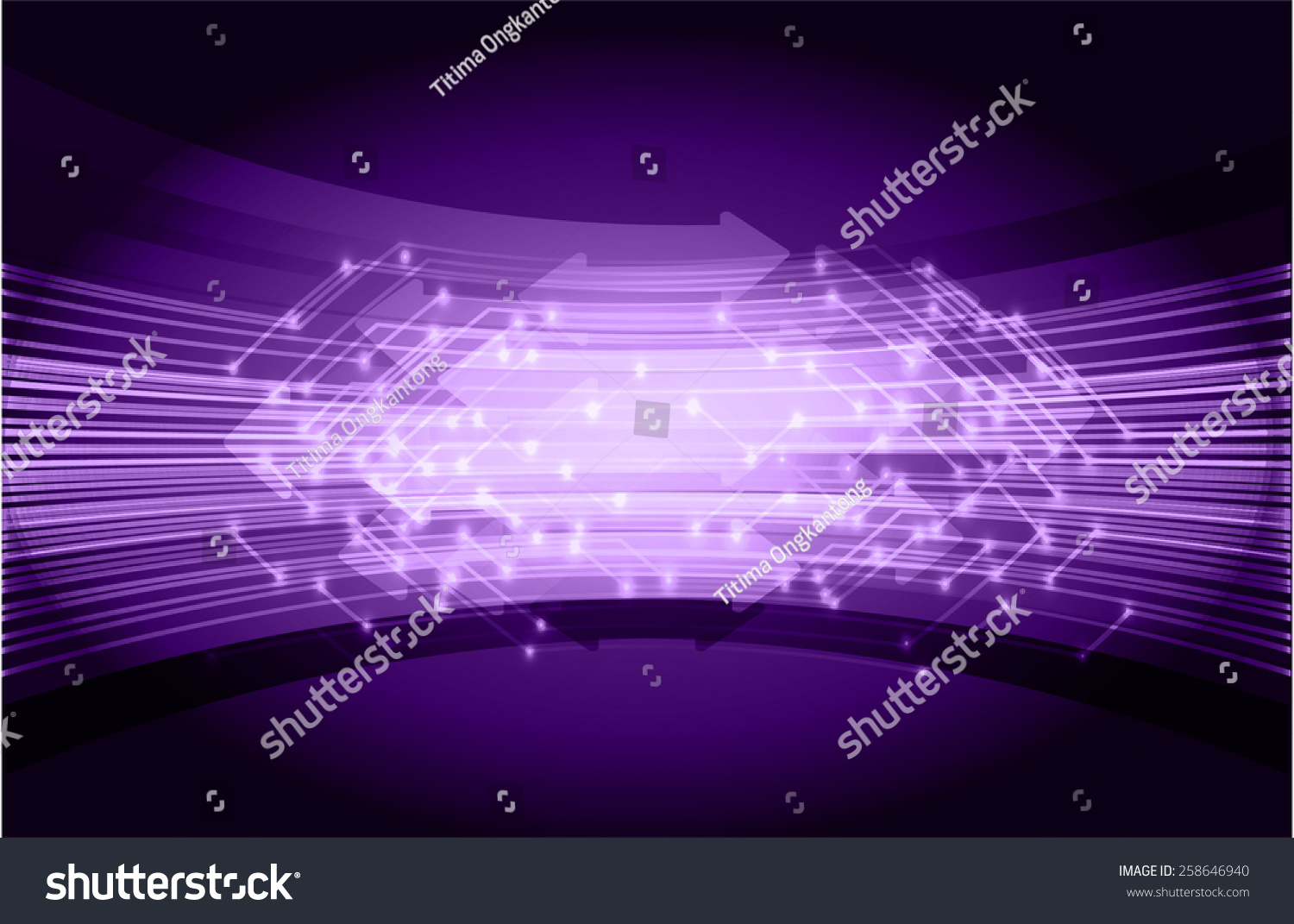 Dark Purple Light Abstract Technology Background Stock Vector (Royalty ...