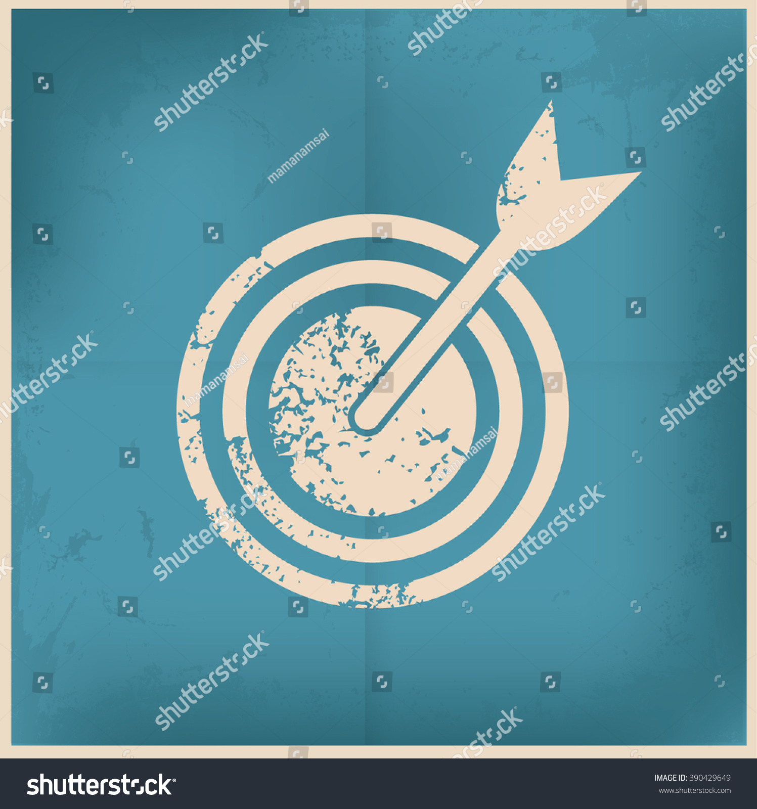 Dart Design On Old Paper Backgroundvector Stock Vector (Royalty Free ...