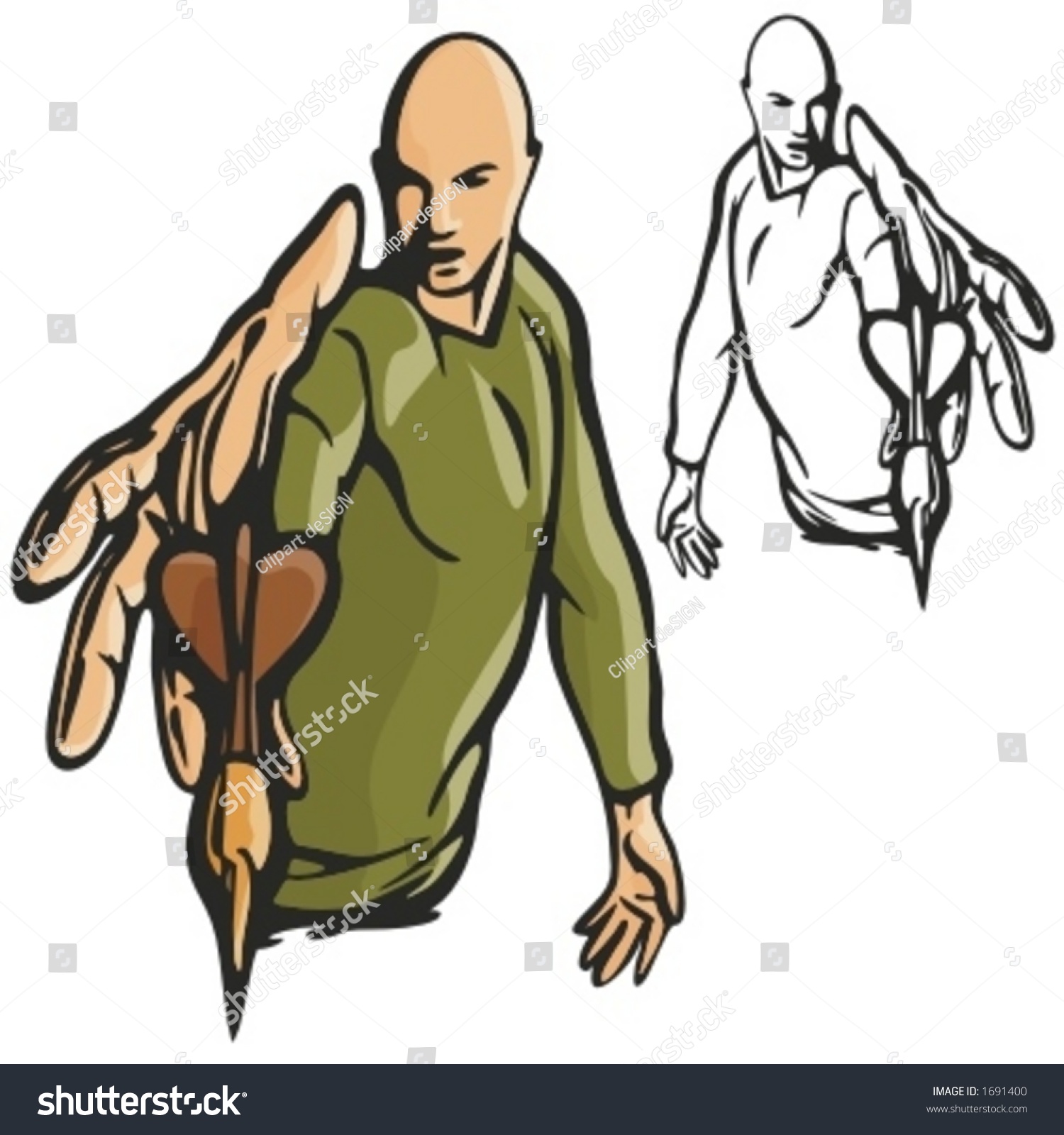 Darts Player Vector Illustration Stock Vector (Royalty Free) 1691400 ...