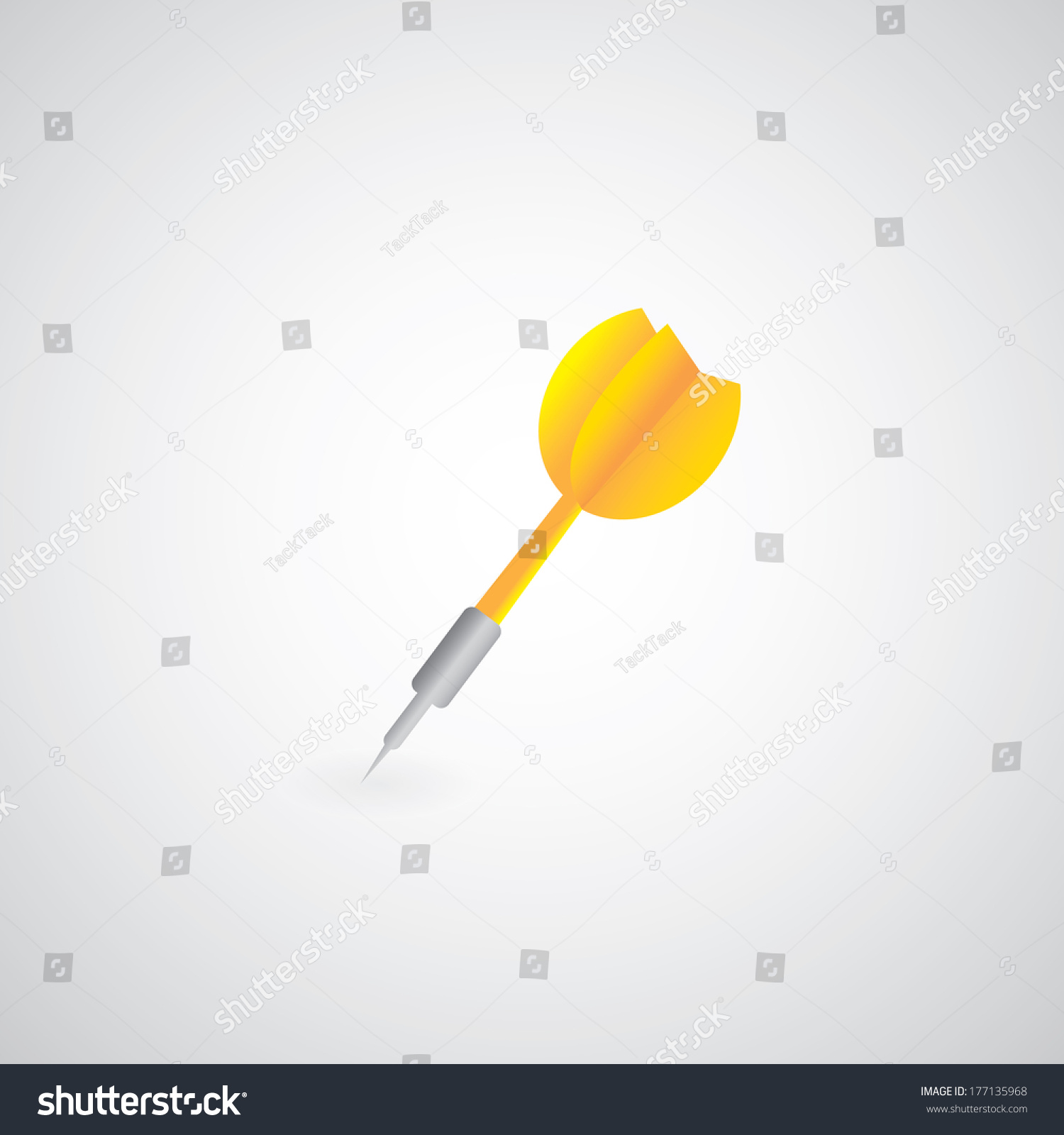 Darts Target Vector Cartoon Style: vector de stock (libre de regalías ...