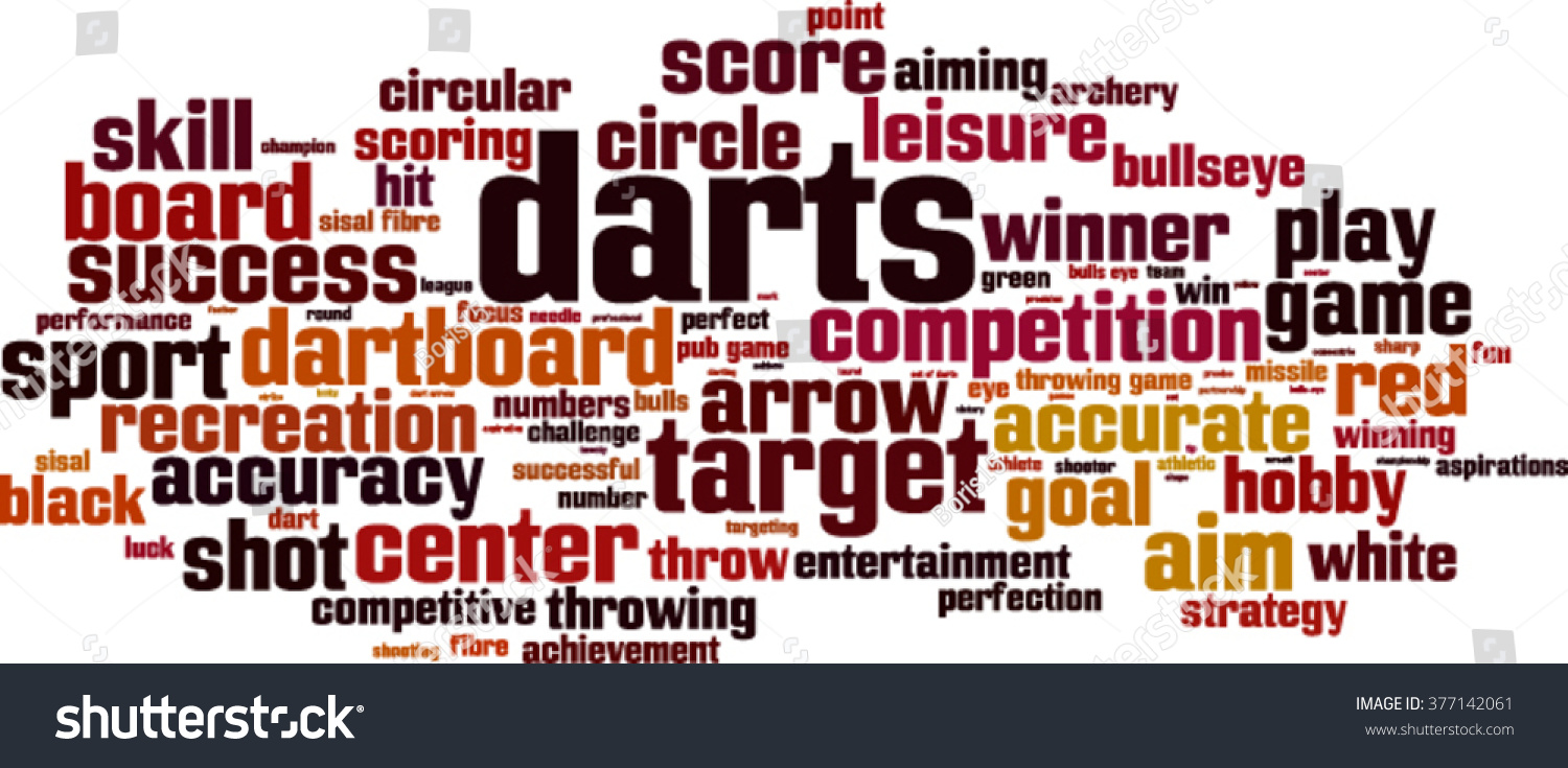 Darts Word Cloud Concept Vector Illustration Stock Vector (Royalty Free ...