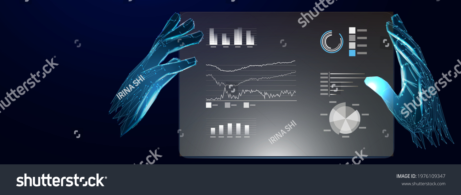Dashboard Data Analytics Report Key Performance Stock Vector (Royalty ...