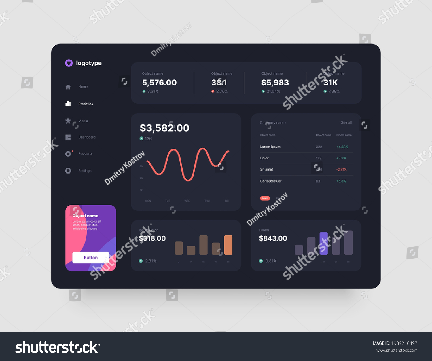 "Dark mode dashboard" - 321 Ảnh, vector và hình chụp có sẵn | Shutterstock