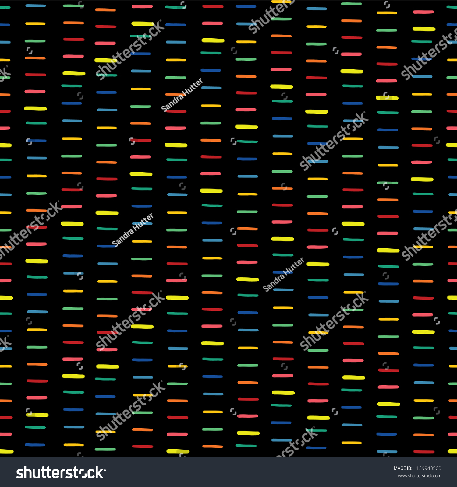 Dashes Rainbow Colors Seamless Surface Pattern Stock Vector (Royalty ...