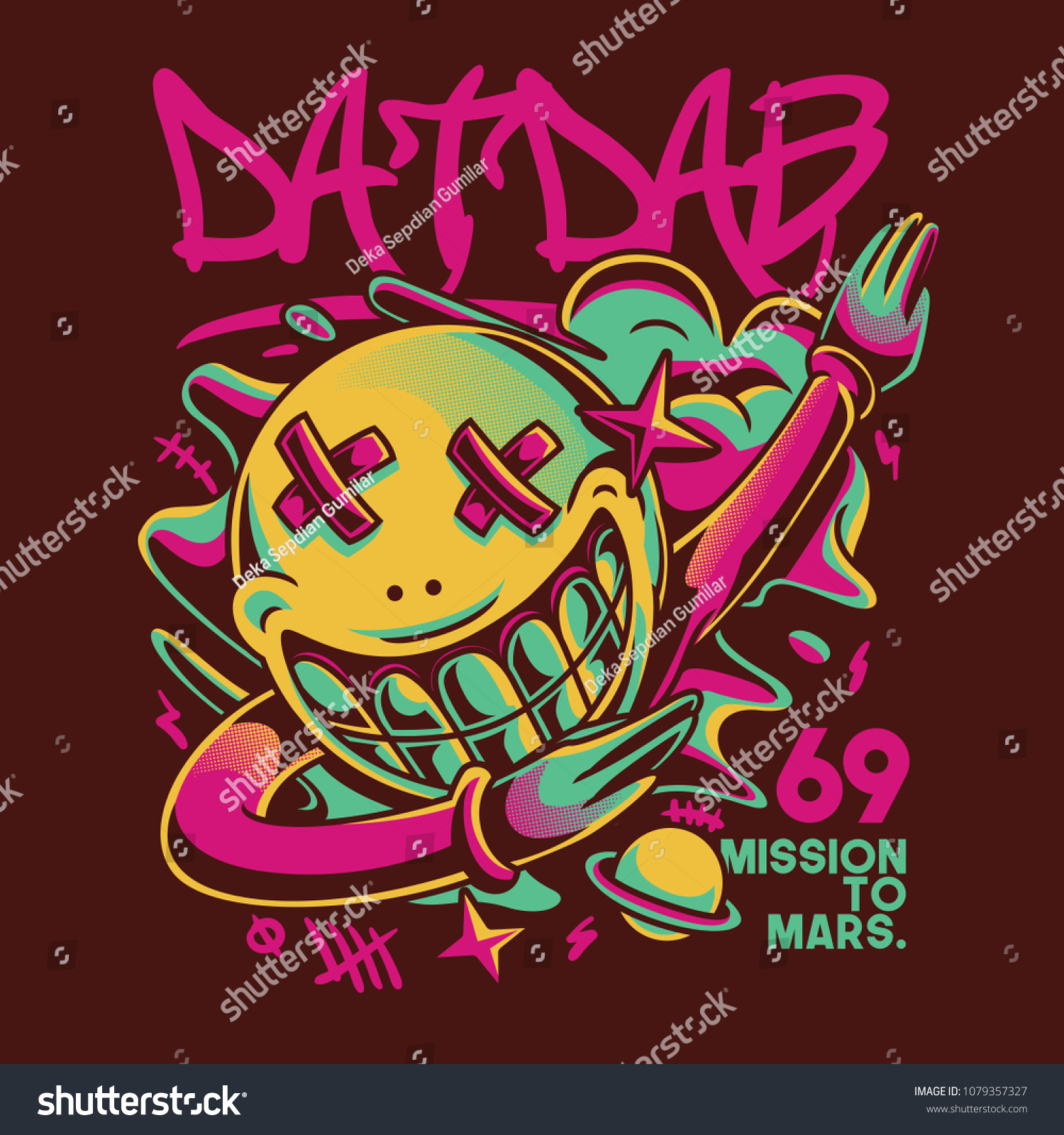 Dat Dab Illustration Stock Vector (Royalty Free) 1079357327 | Shutterstock