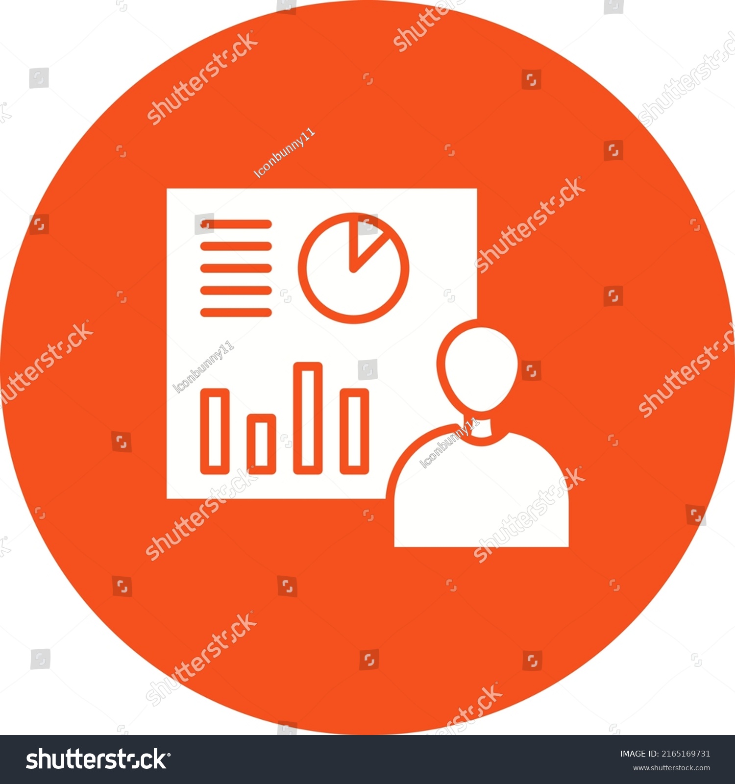 Data Analyst Icon Vector Image Can Stock Vector (Royalty Free ...
