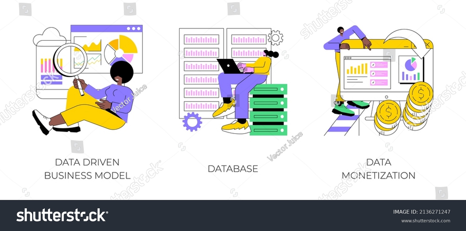Data Business Strategy Abstract Concept Vector Stock Vector (Royalty ...