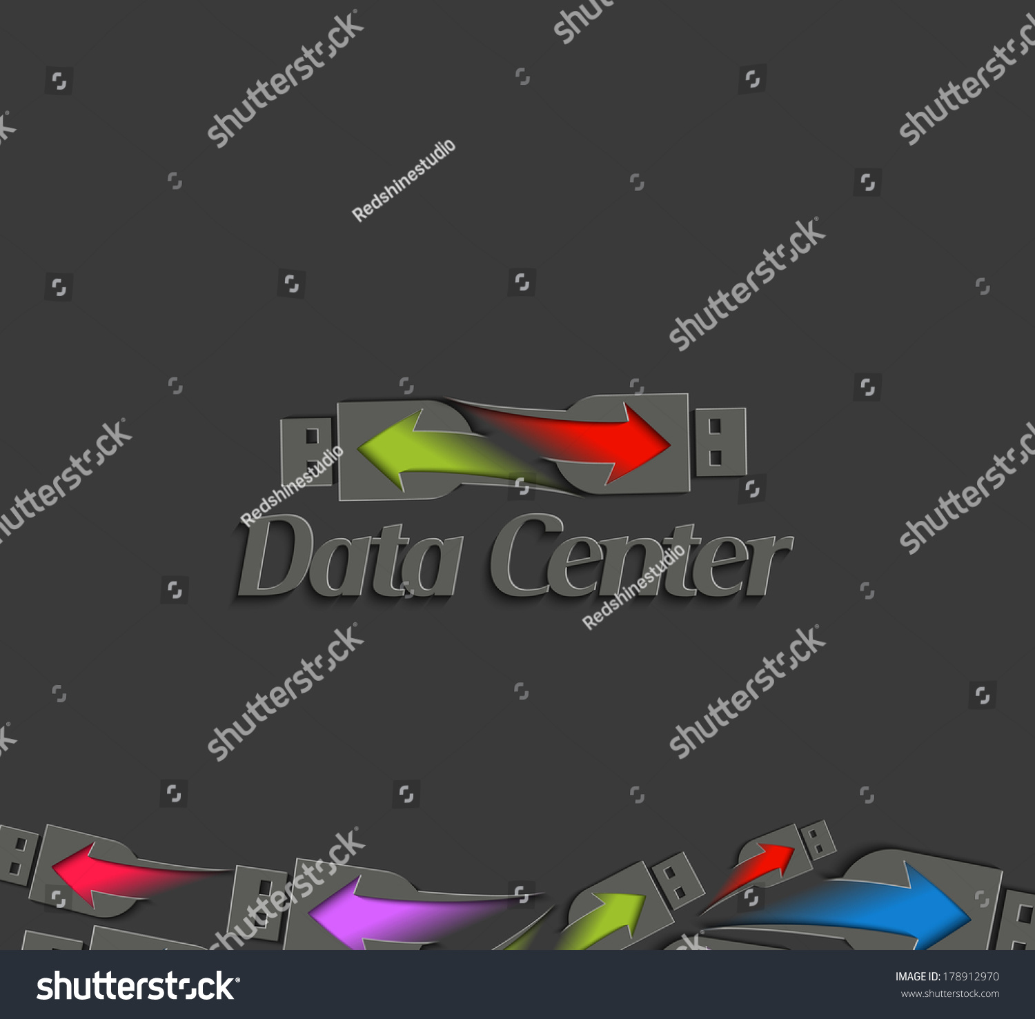Data Center Logo Template Design Stock Vector (Royalty Free) 178912970 ...