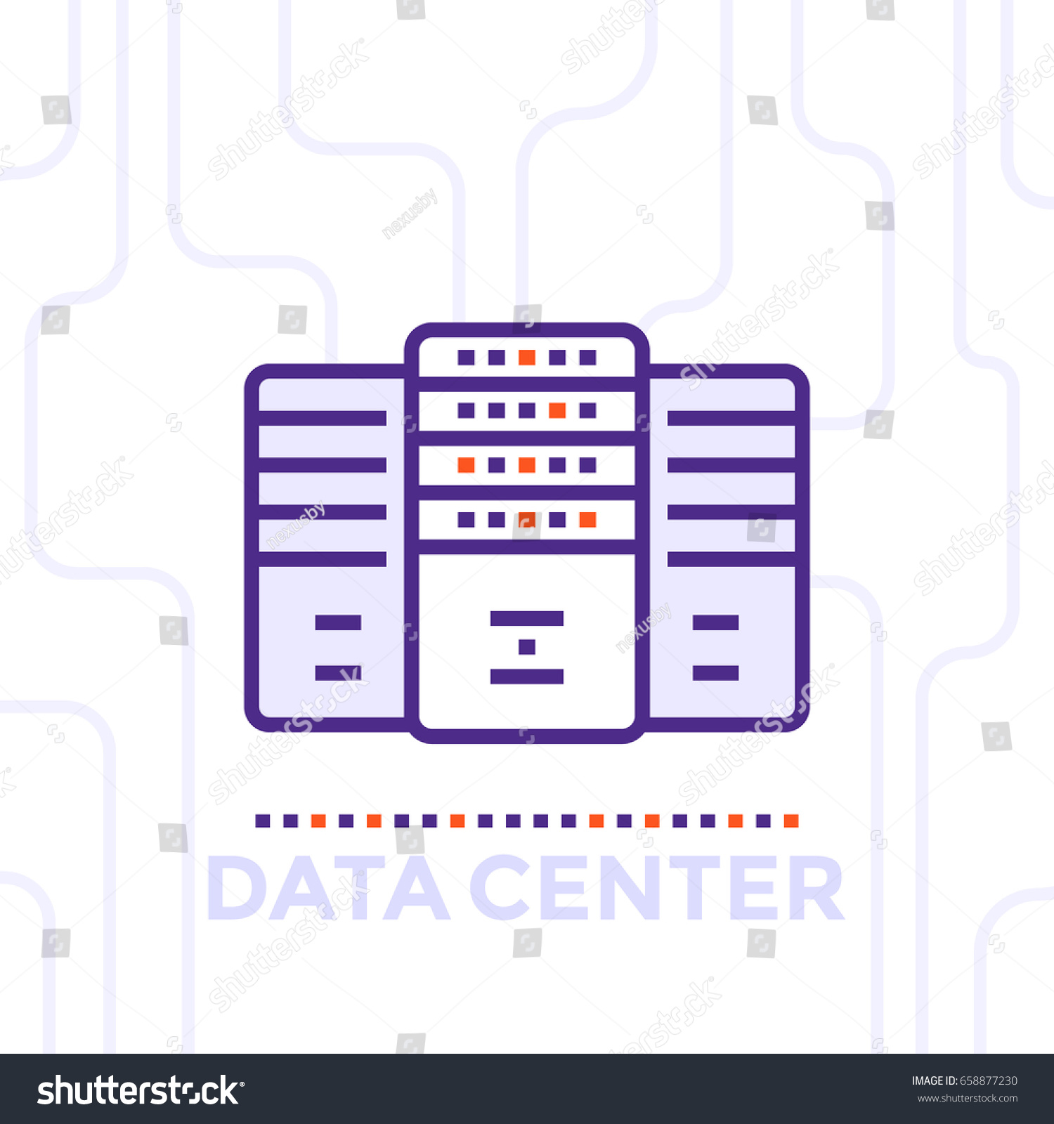 Data Center Server Room Vector Illustration: Vector có sẵn (miễn phí ...