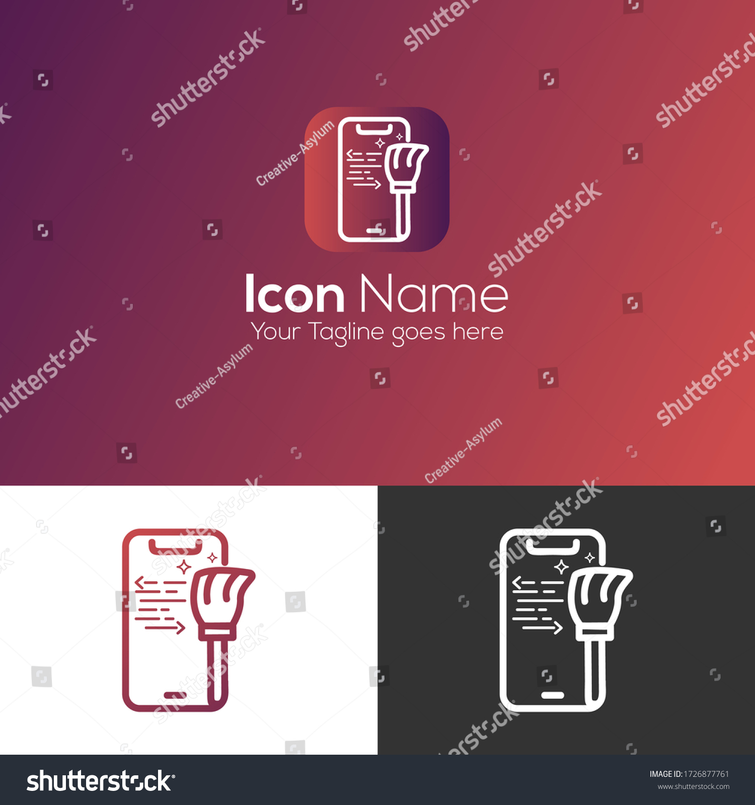 Data Cleaning App Icon Designs: เวกเตอร์สต็อก (ปลอดค่าลิขสิทธิ์ ...