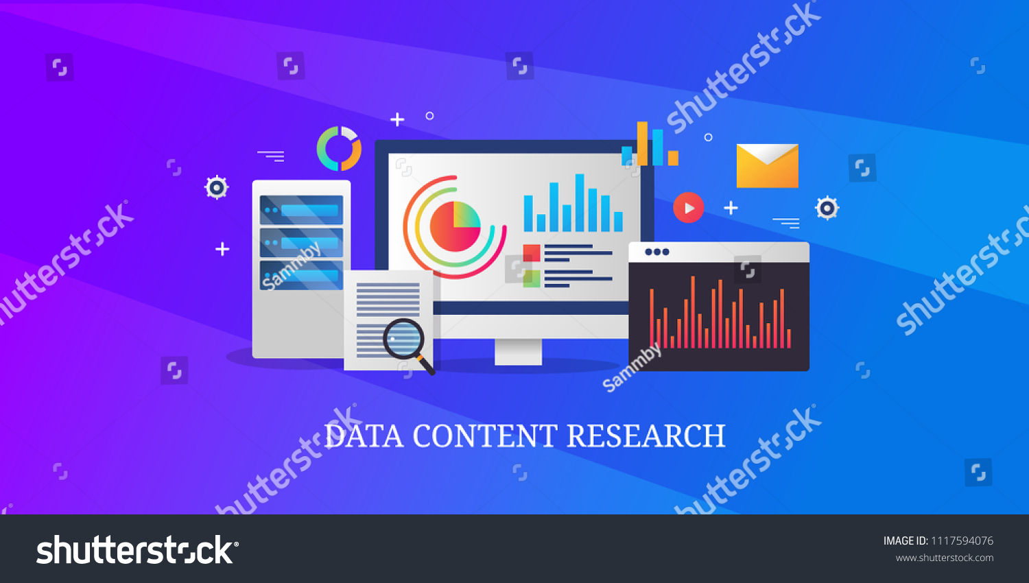 Data Content Content Analysis Data Research Stock Vector (Royalty Free ...