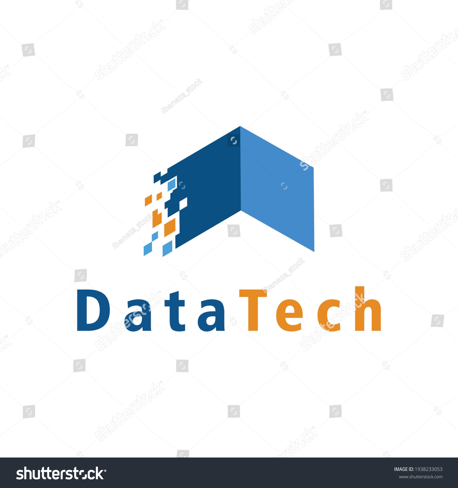 Data Digital Tech Logo Vector Fast Stock Vector (Royalty Free ...