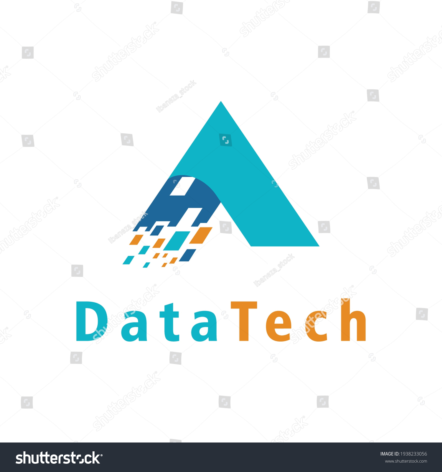 Data Digital Tech Logo Vector Fast Stock Vector (Royalty Free ...