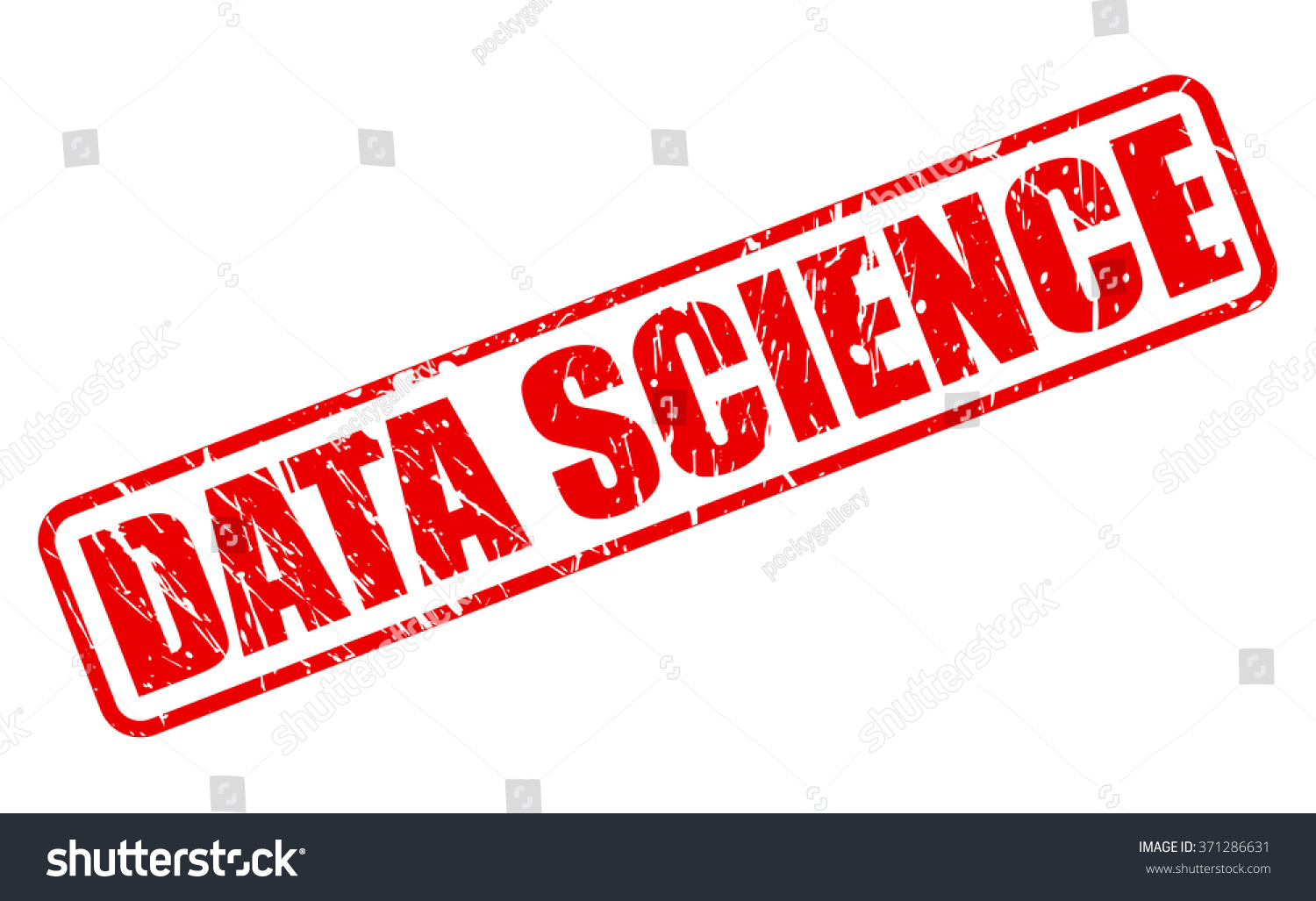 Data Science Red Stamp Text On Stock Vector (Royalty Free) 371286631