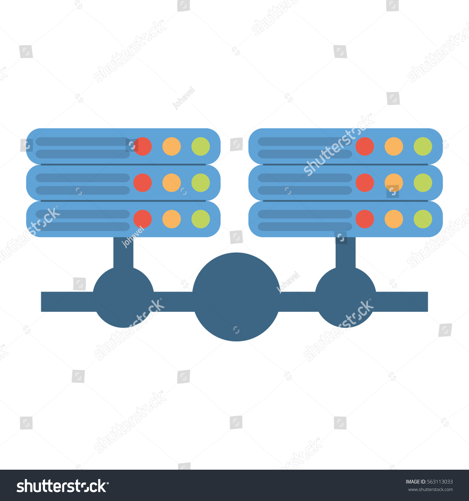 Data Server Computer Storage System Vector: vector de stock (libre de ...