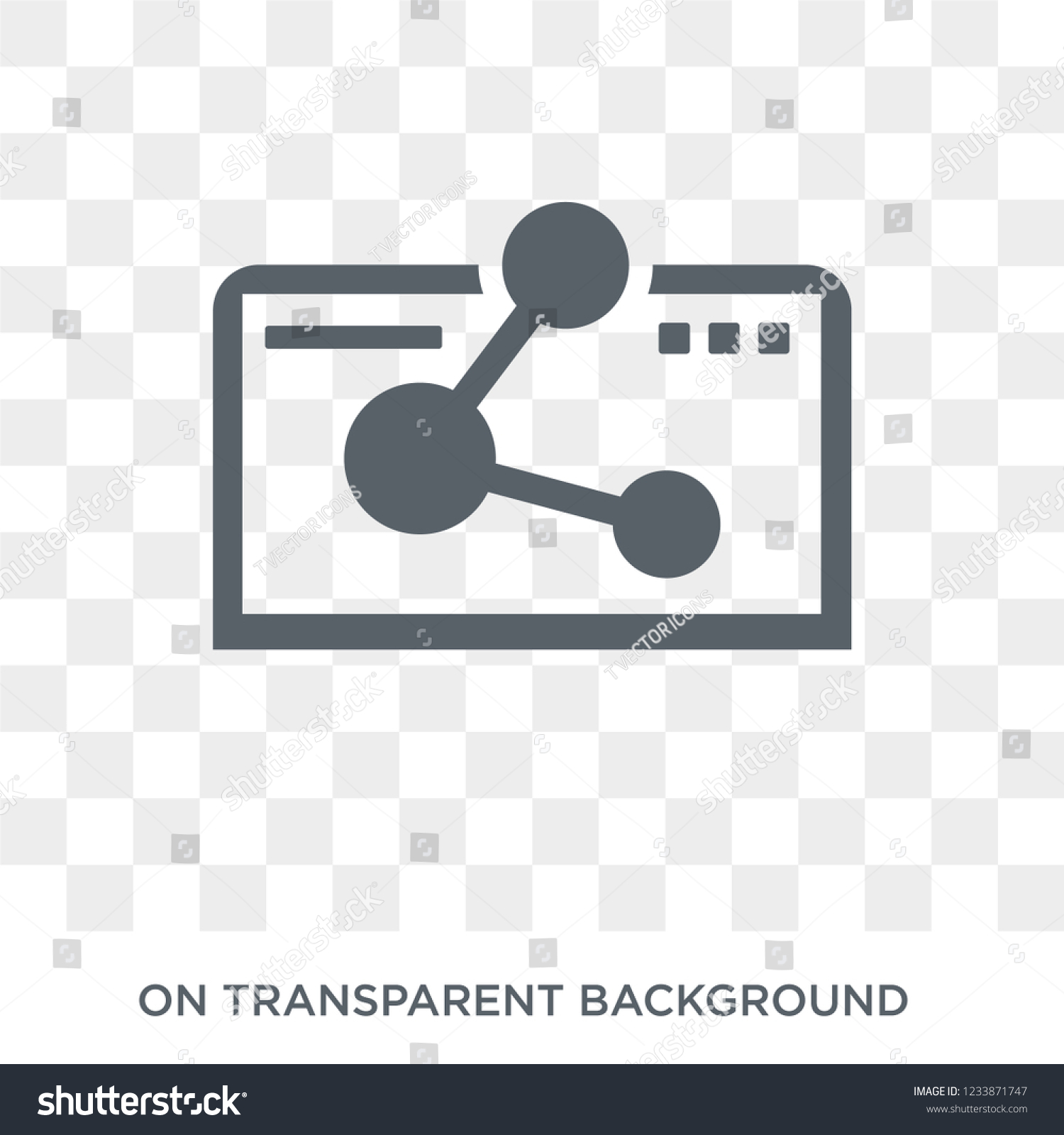 Data Share Icon Trendy Flat Vector Stock Vector (Royalty Free) 1233871747