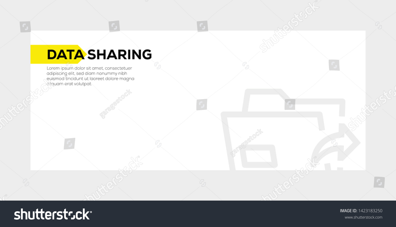 Data Sharing Icon Illustration Concept Stock Vector (Royalty Free ...