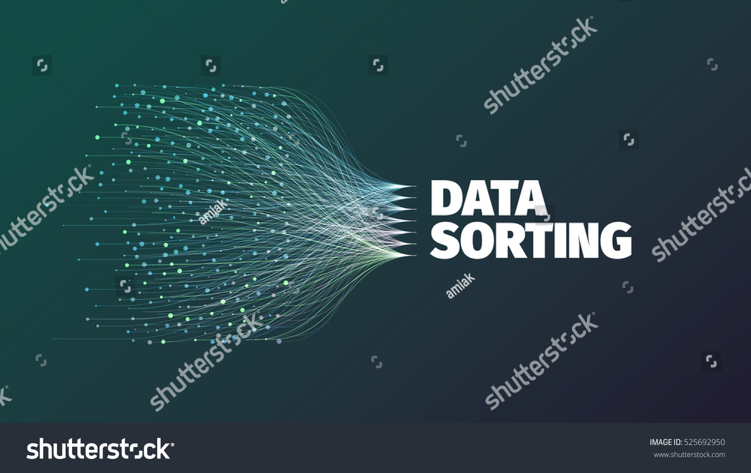 Data Sorting Abstract Vector Illustration Stock Vector (Royalty Free ...