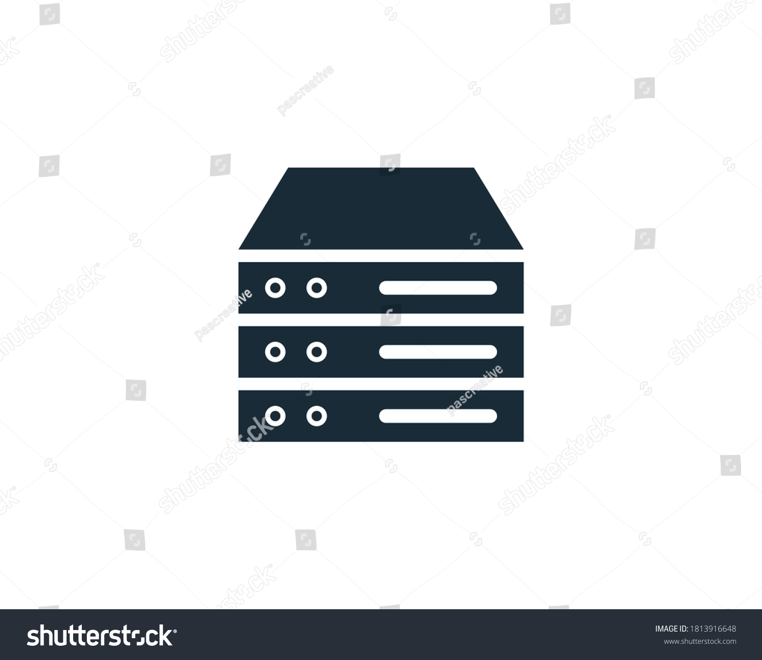 Data Storage Icon Vector Logo Template Stock Vector (Royalty Free ...