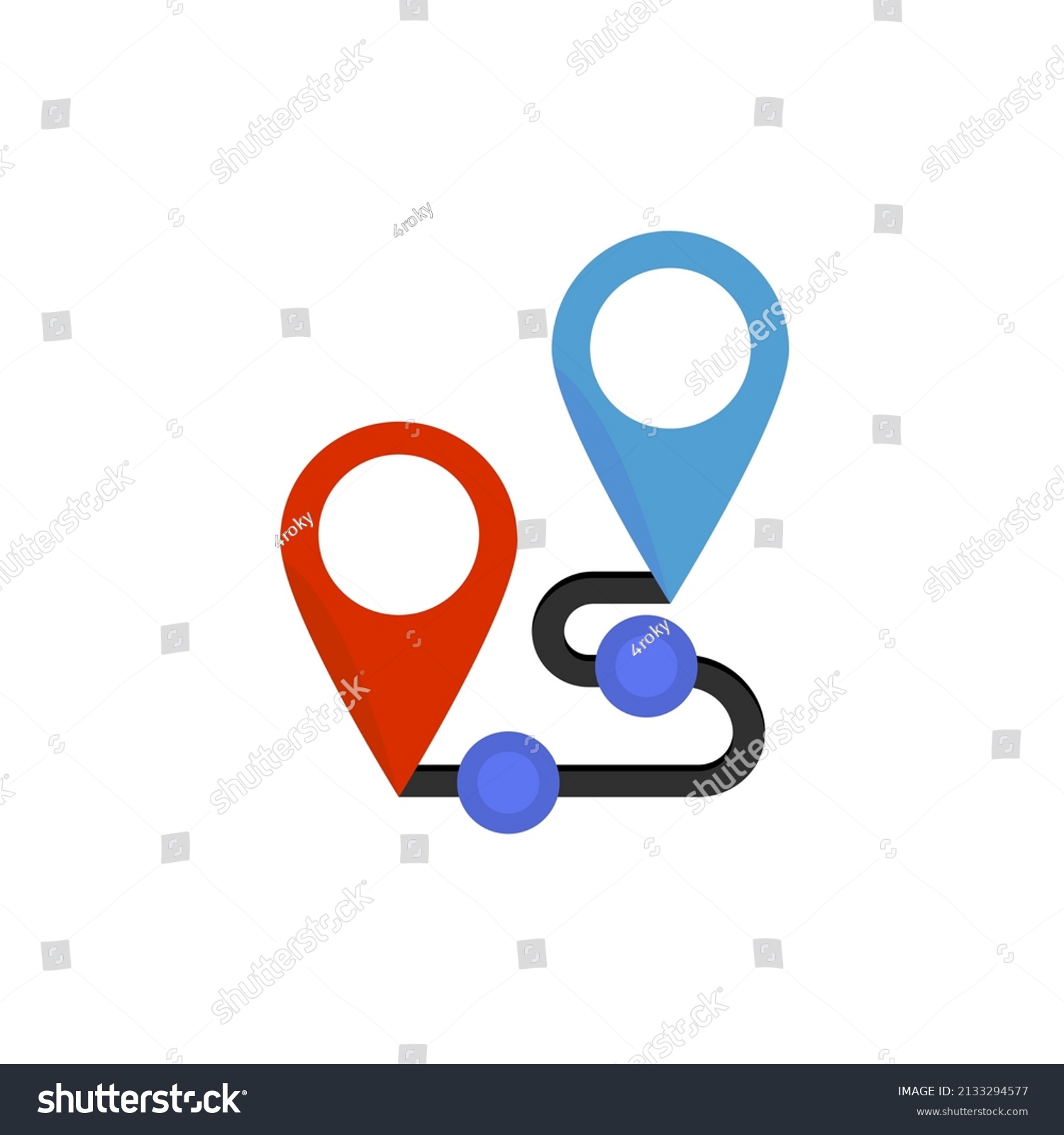 Data Transfer Icon One Point Another Stock Vector (Royalty Free ...