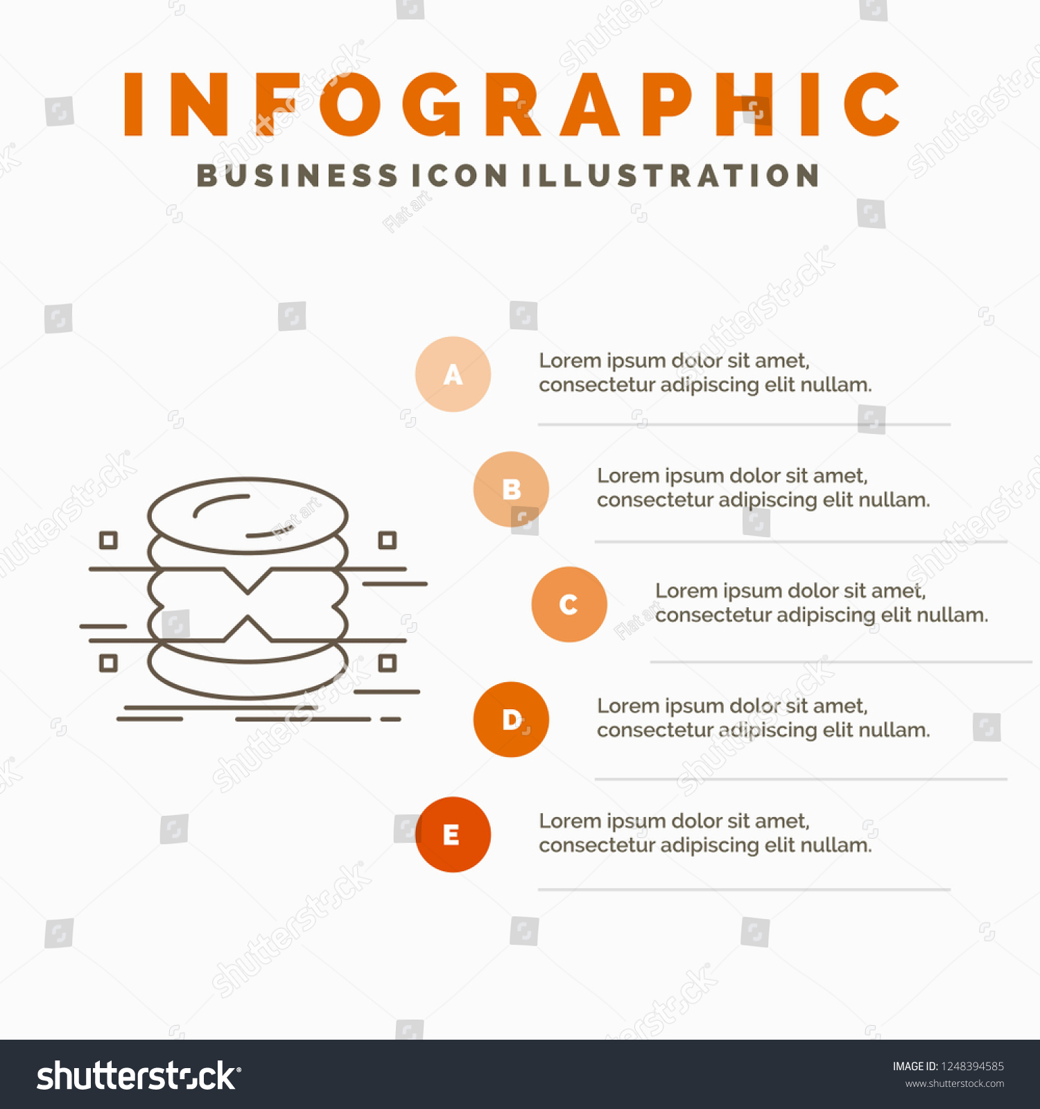 Database Data Architecture Infographics Monitoring Infographics Stock Vector Royalty Free
