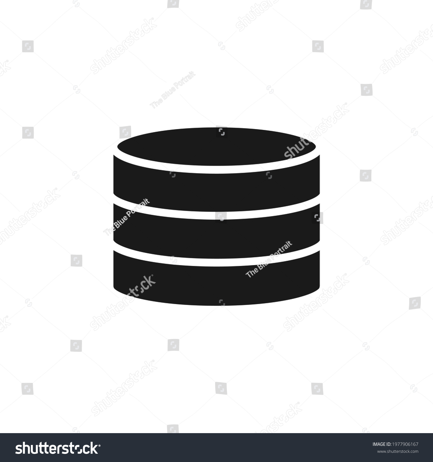 Database Icon Data Storage Web Hosting Stock Vector (Royalty Free ...