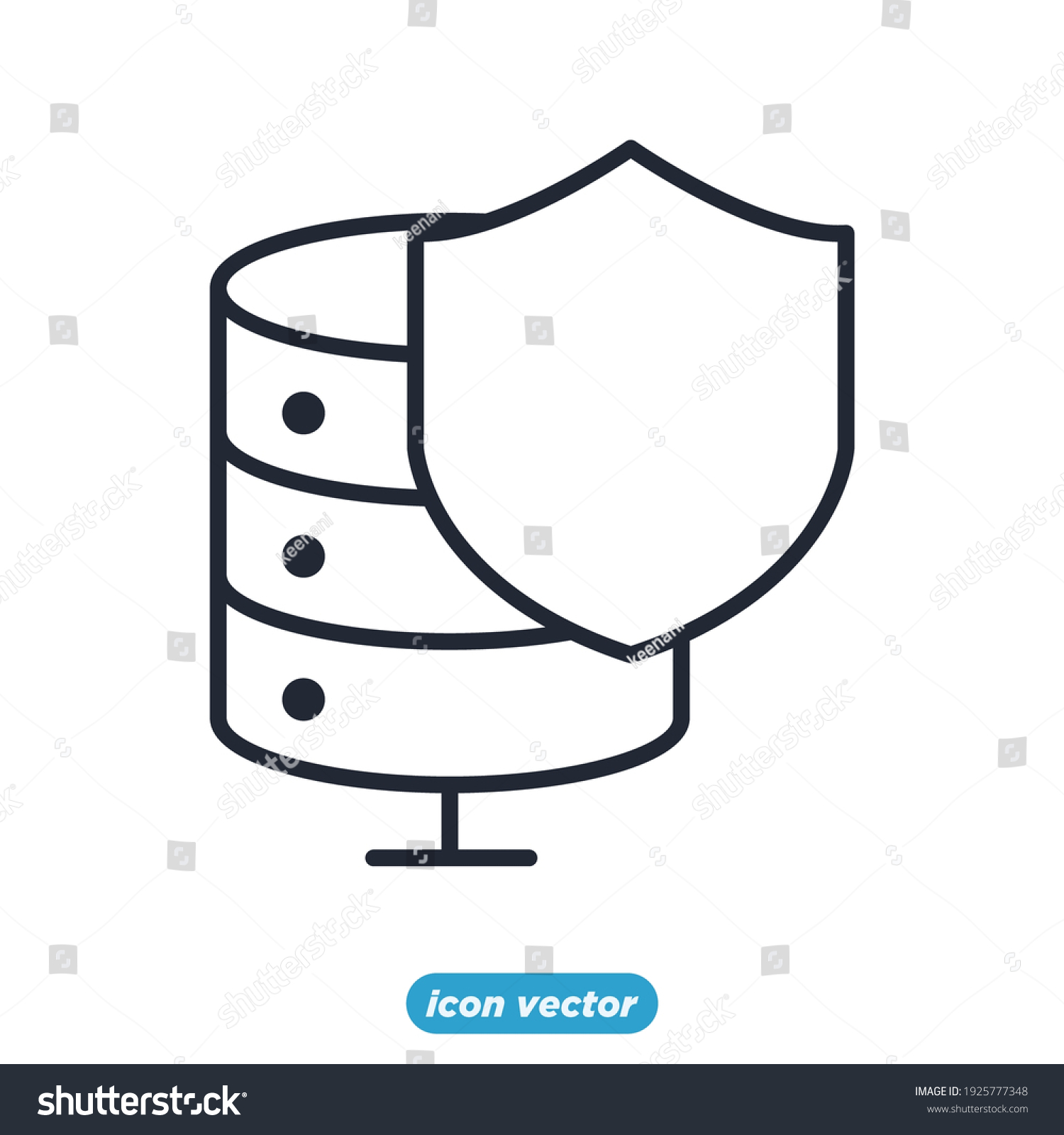 Database Icon Statistics Analytics Symbol Template Stock Vector ...