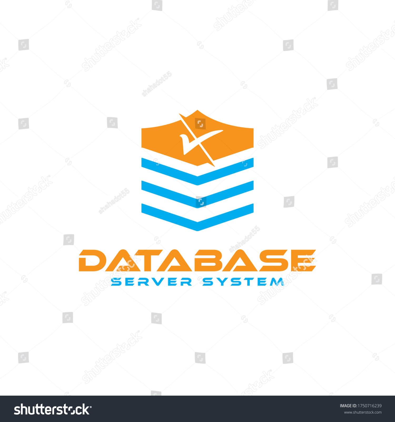 Logotipo de base de datos -: vector de stock (libre de regalías) 1750716239