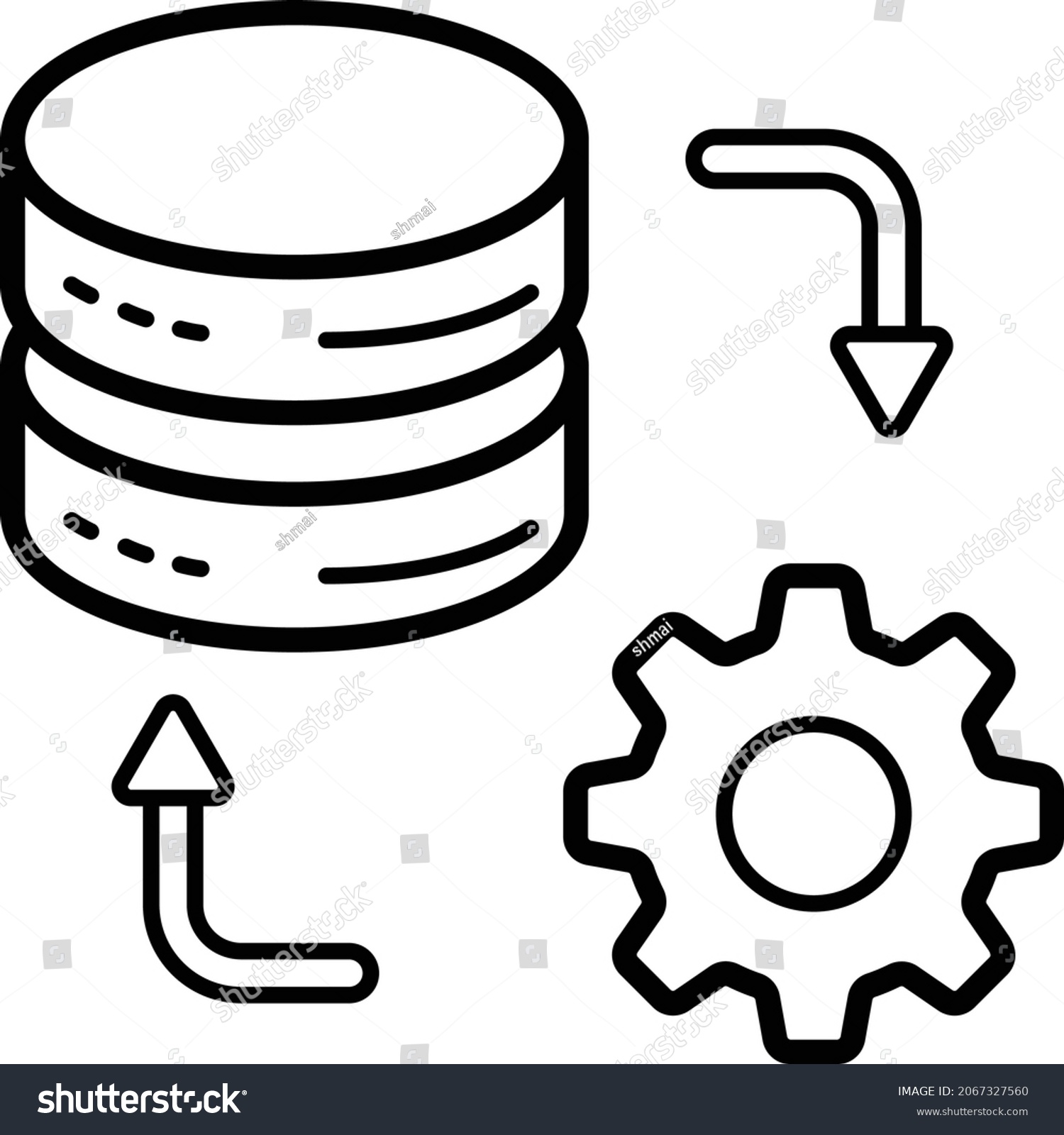Database Maintenance Concept Operations Analytics Vector Stock Vector ...
