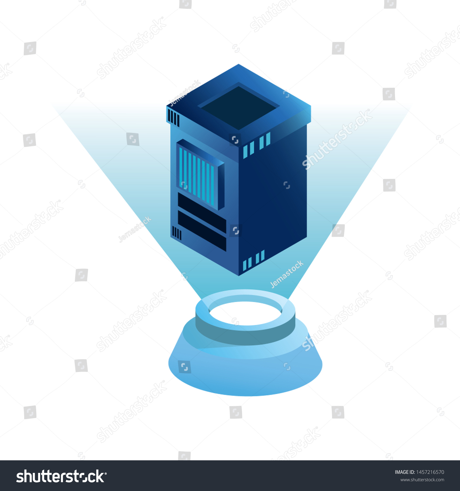 Database Server Computing Technology Holographic Symbol: เวกเตอร์สต็อก ...