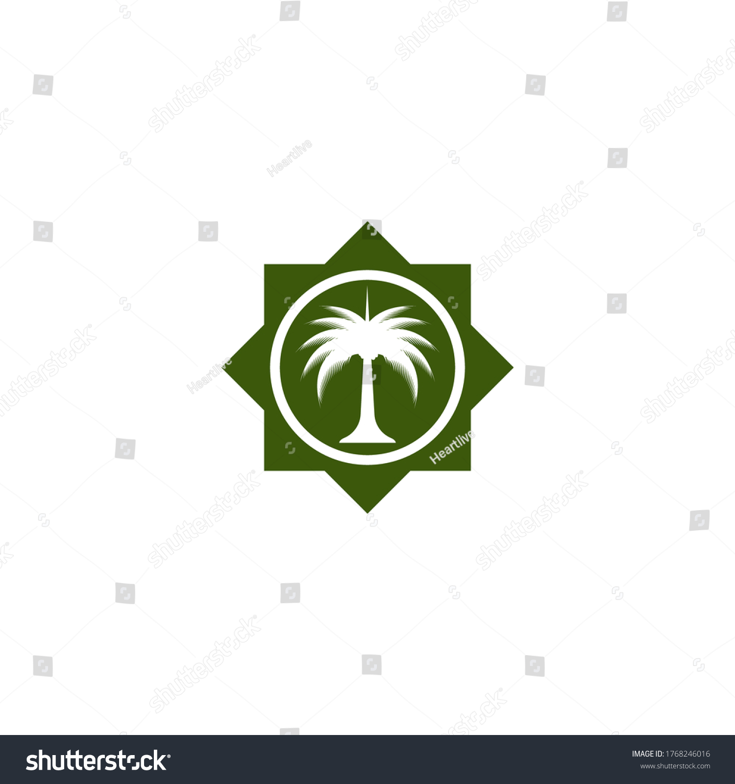 Dates Tree Logo Template Vector Symbol Stock Vector (Royalty Free ...