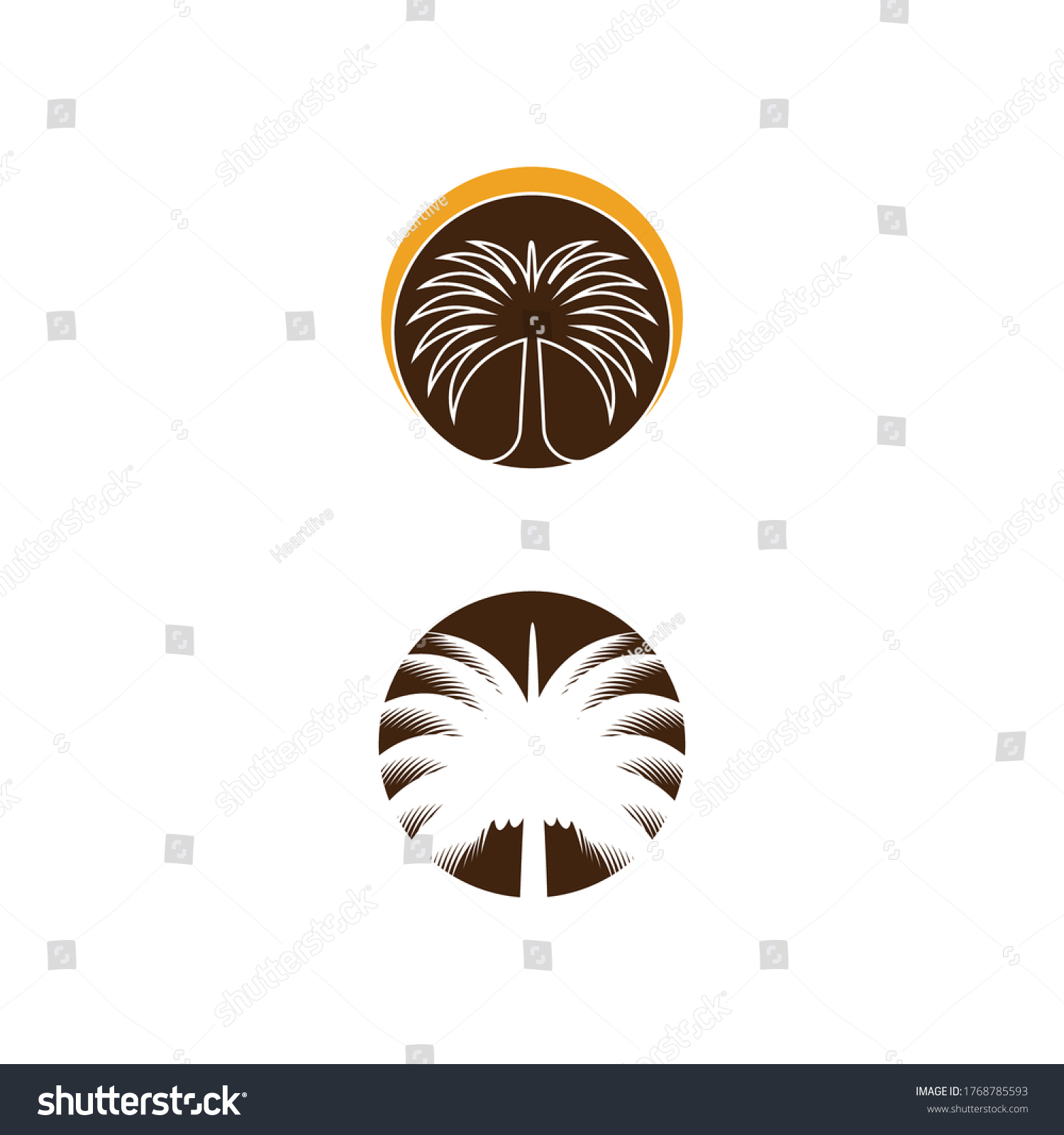 Dates Tree Logo Template Vector Symbol Stock Vector (Royalty Free ...