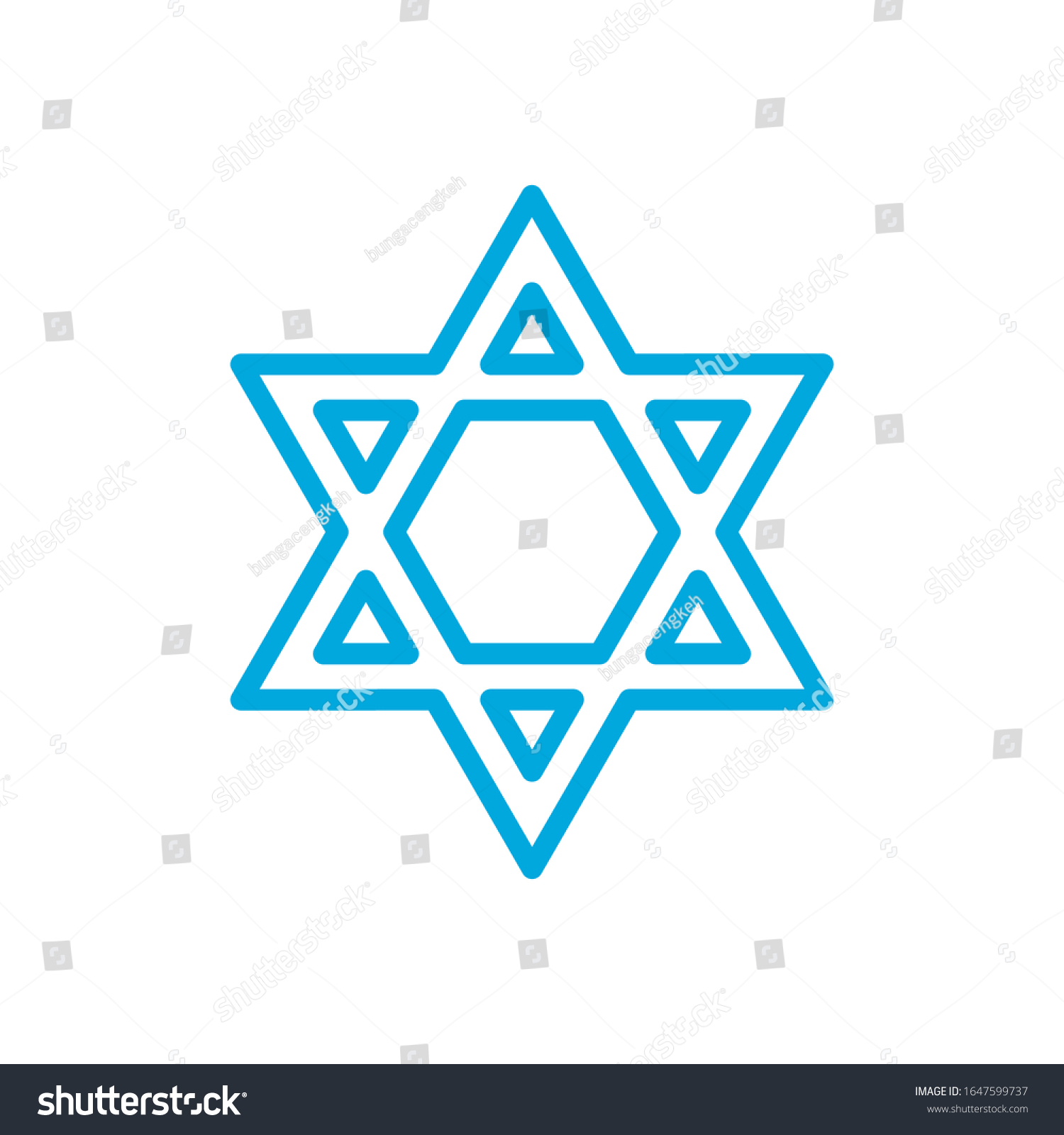 David Star Icon Design Vector Template Stock Vector (Royalty Free ...