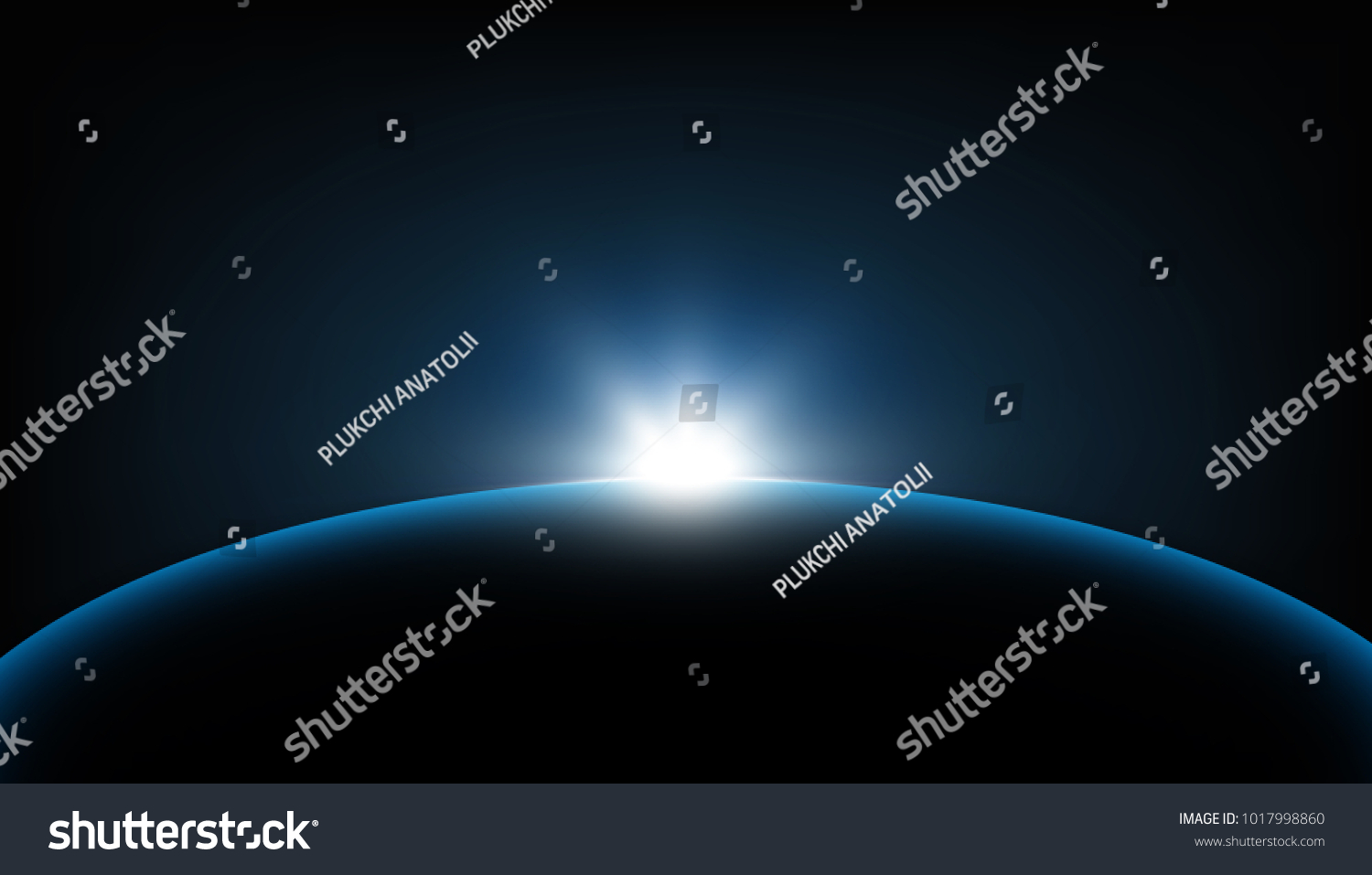Dawn Space Dawn Space Rising Sun: vector de stock (libre de regalías ...