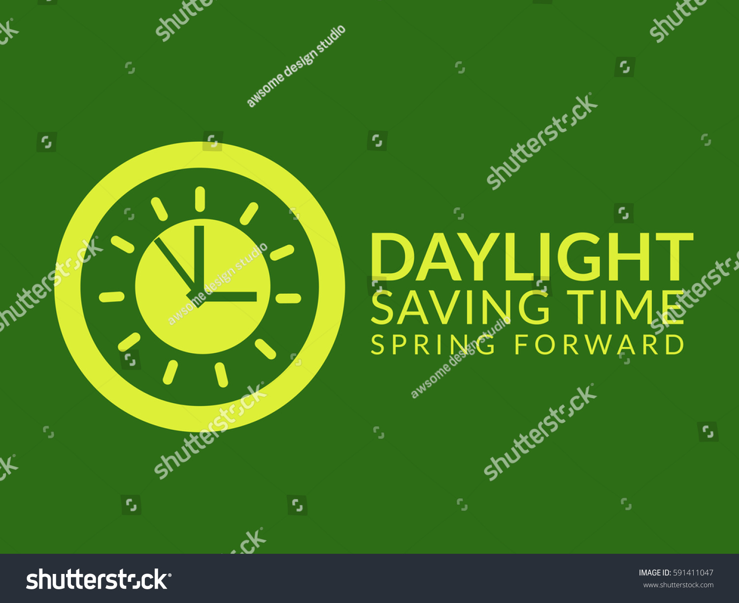 Daylight Saving Time Poster Banner Background 库存矢量图（免版税）591411047 ...
