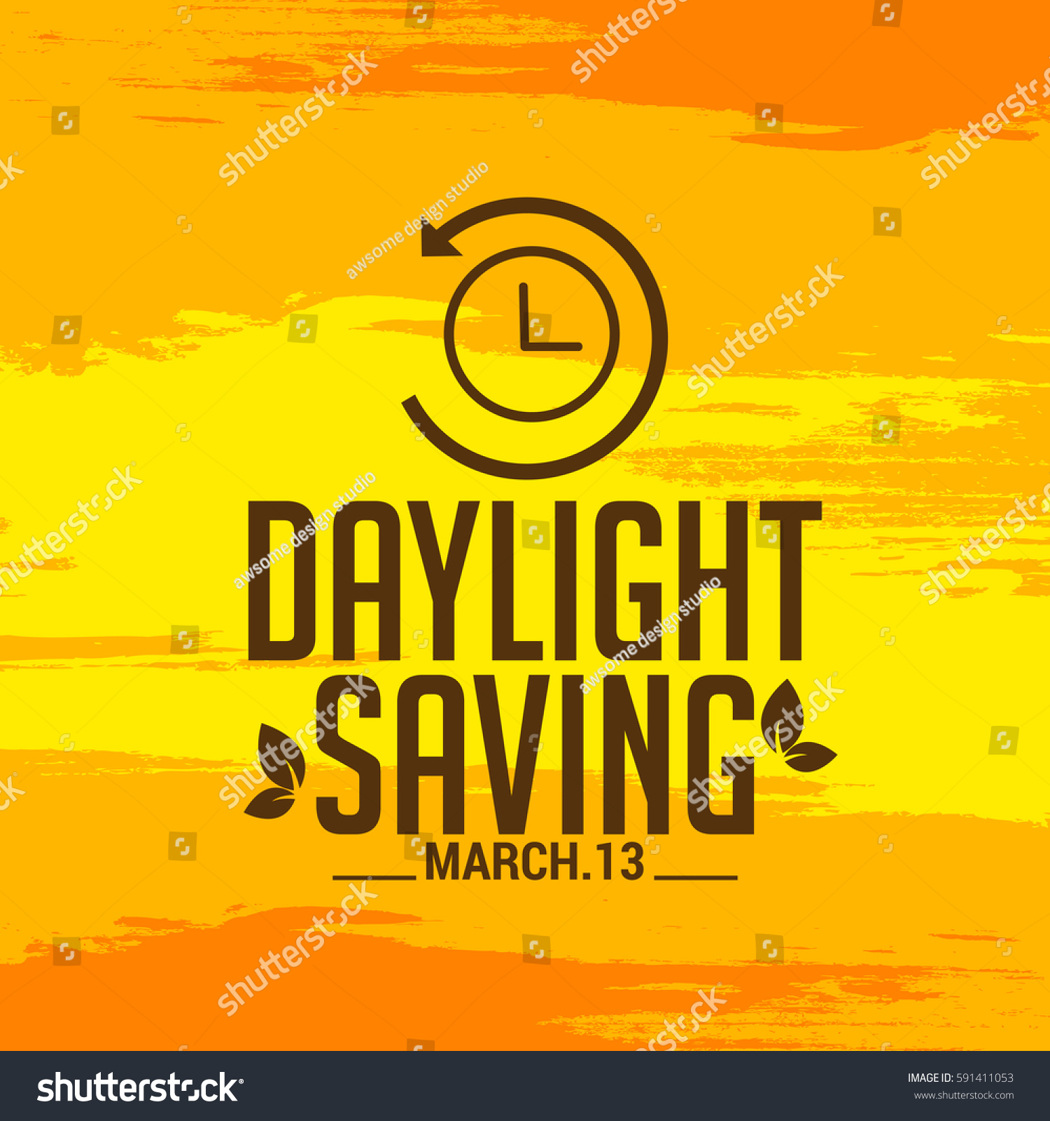 Daylight Saving Time Poster Banner Background Stock Vector (Royalty ...