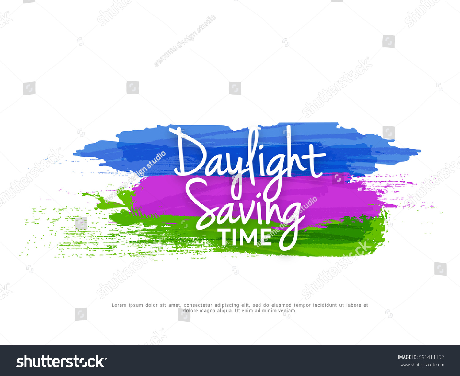Daylight Saving Time Poster Banner Background: vector de stock (libre ...