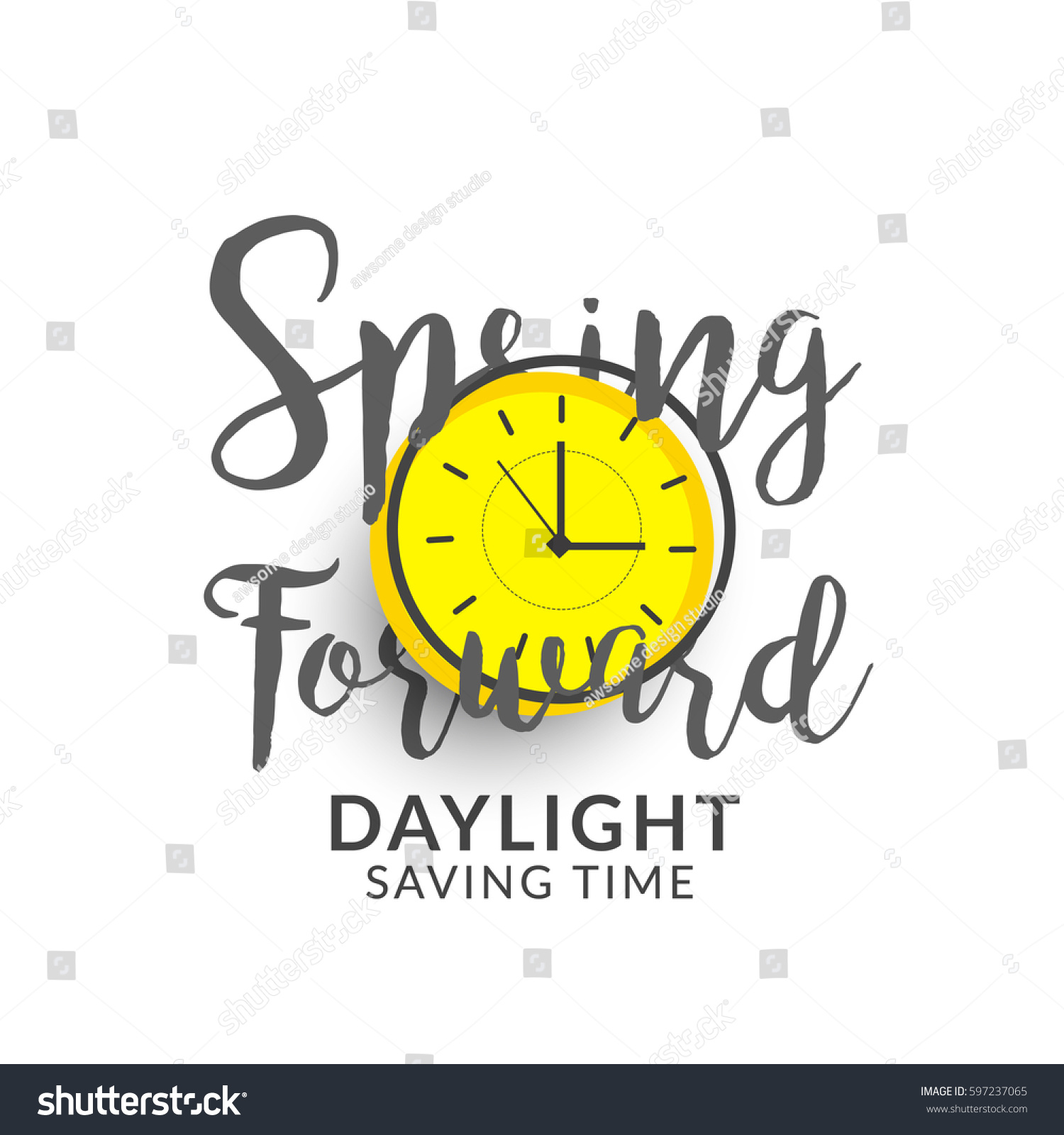 Daylight Saving Time Poster Banner Background Stock Vector (Royalty ...
