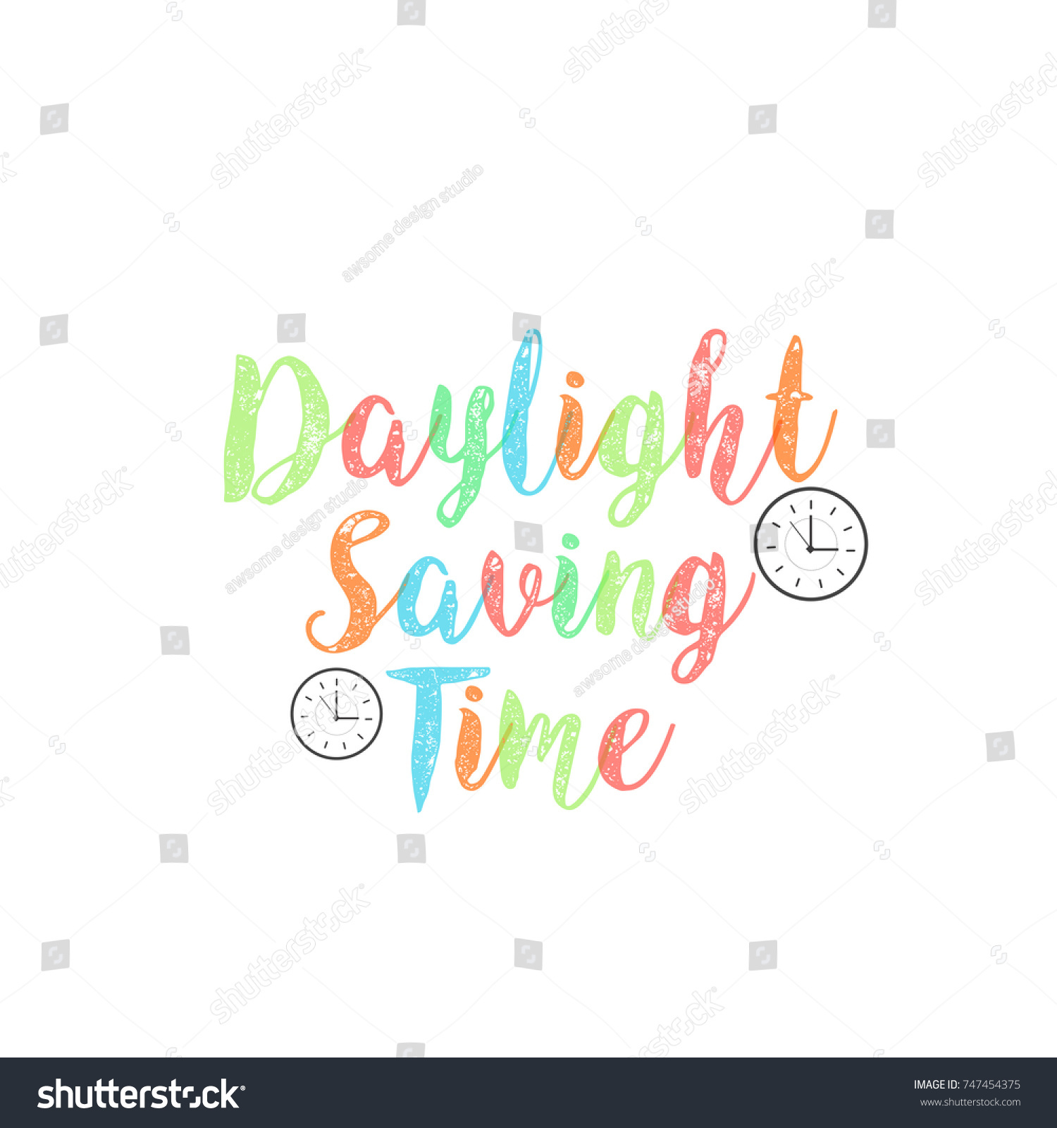 Daylight Saving Time Poster Banner Background: vector de stock (libre ...