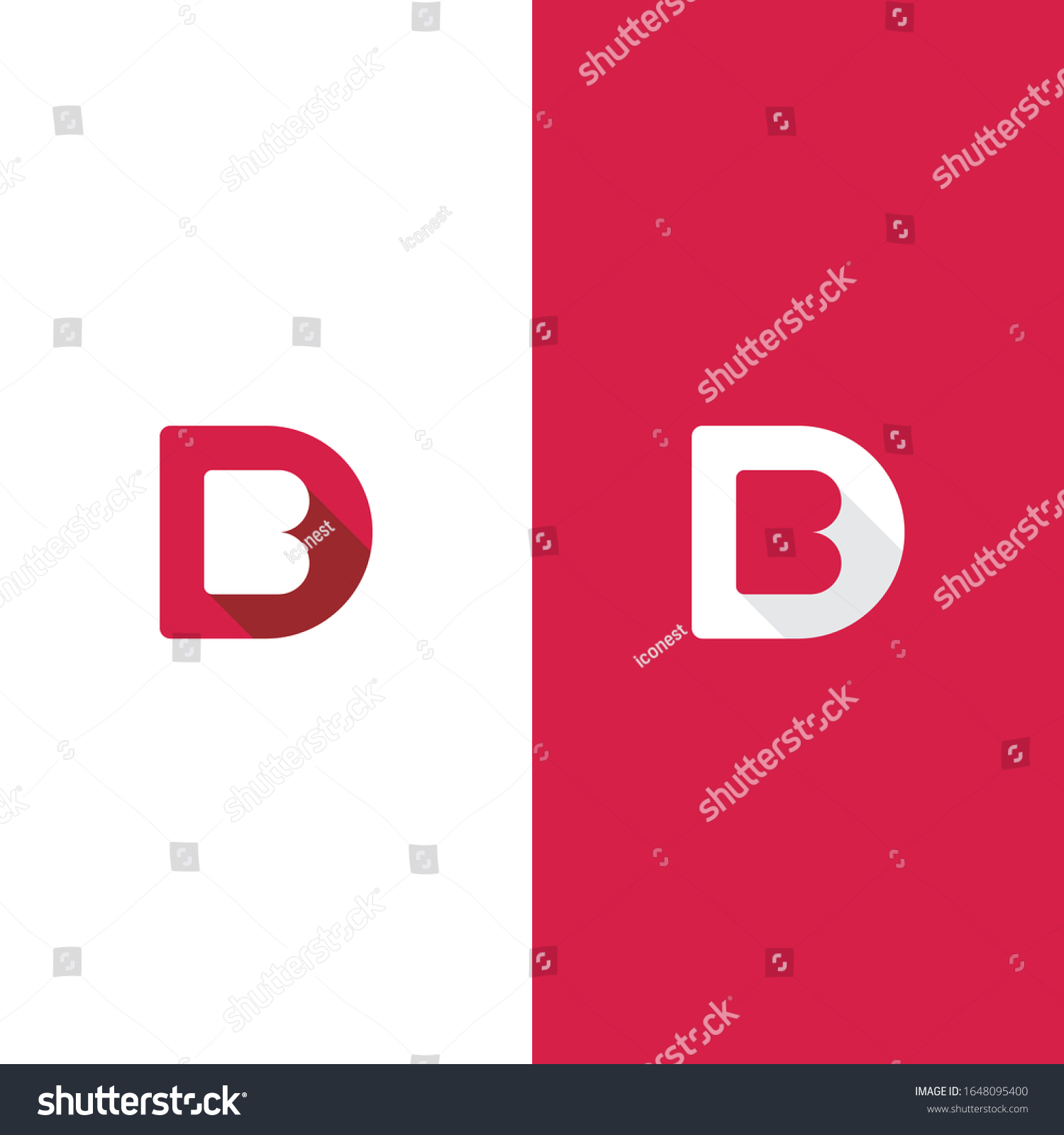 Db Initial Logo Template Symbol Stock Vector (Royalty Free) 1648095400